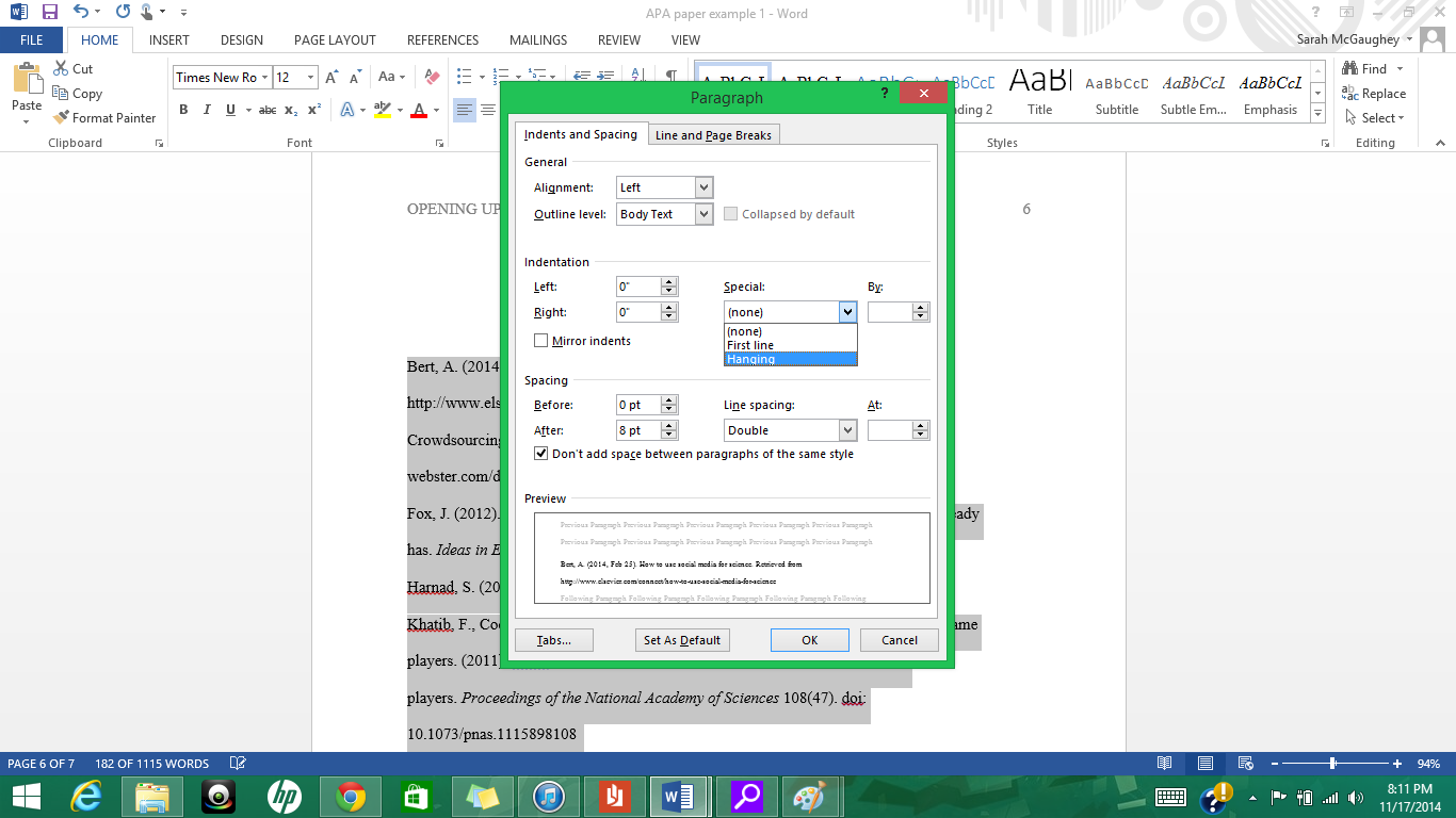 Formatting APA Style in Microsoft Word 2013 : 9 Steps - Instructables