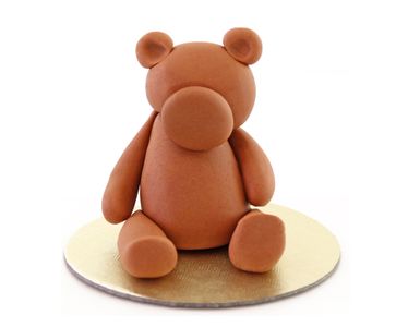 Classic Teddy Cake Topper Tutorial With Fondant/icing. : 8 Steps ...