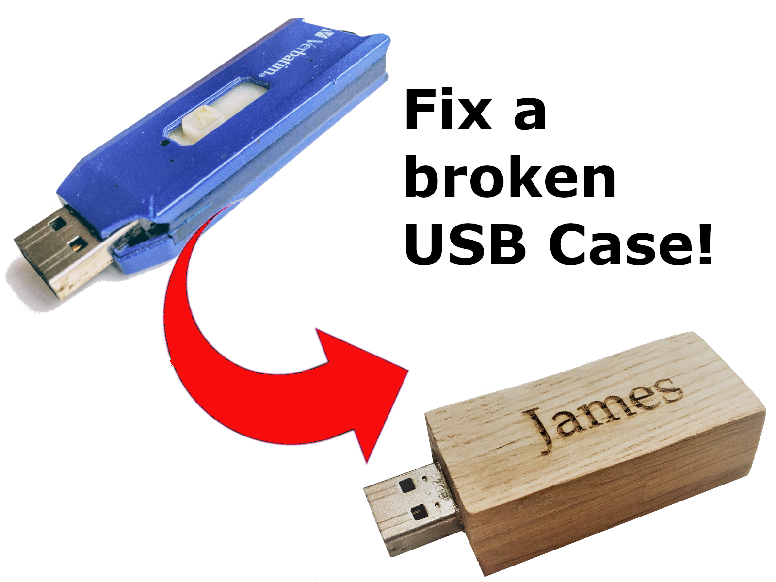 Fix a Damaged USB Memory Stick Case : 6 Steps (with Pictures ...