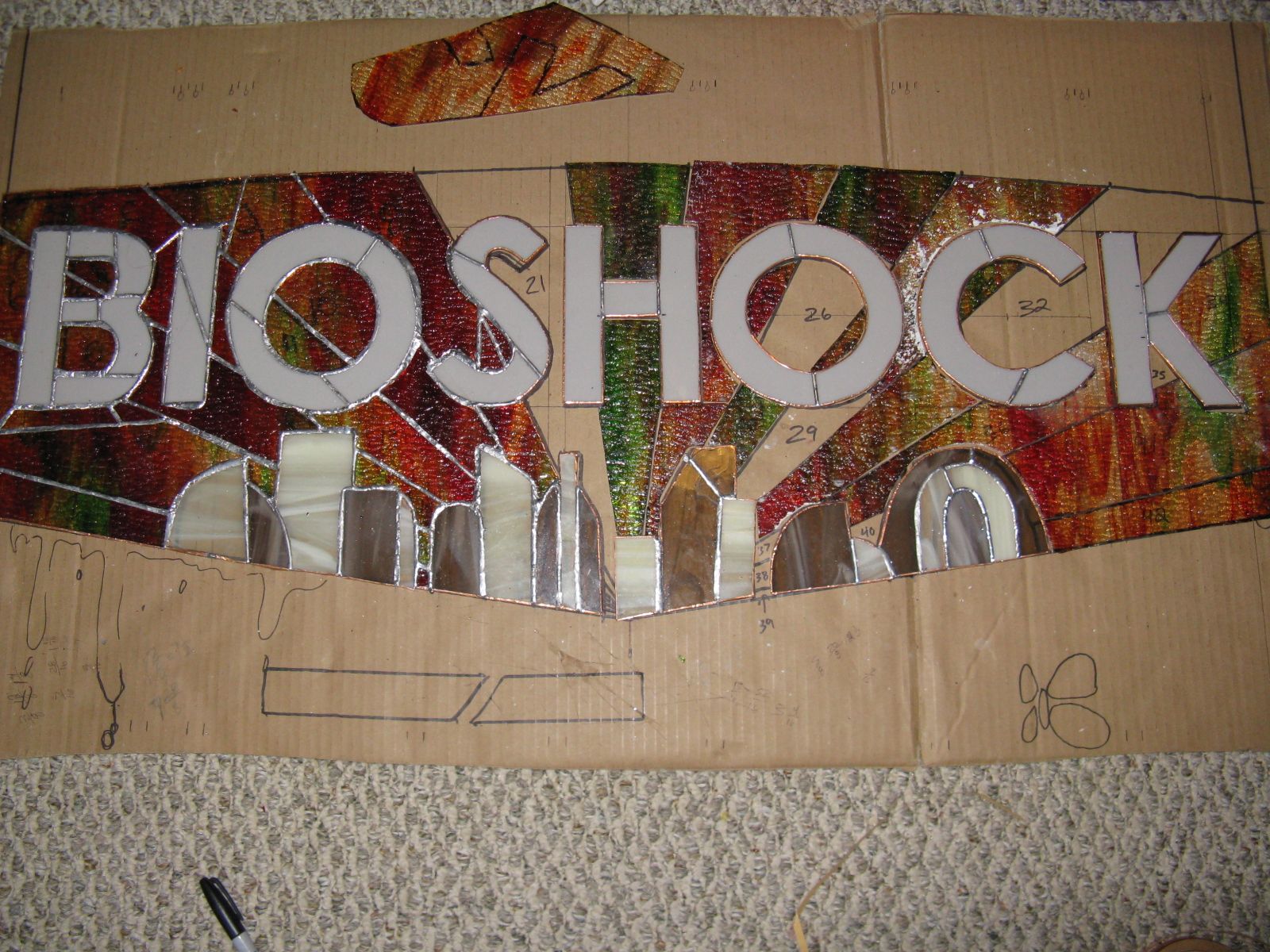 Bioshock Stained Glass Logo : 13 Steps (with Pictures) - Instructables