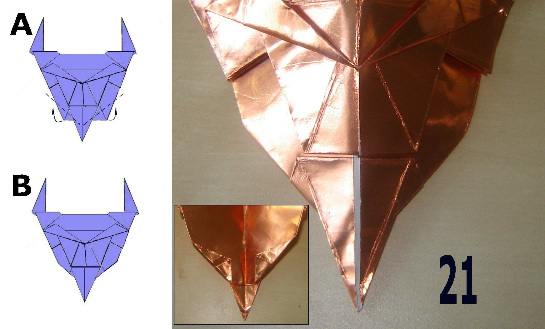 Origami Devil Mask : 8 Steps - Instructables