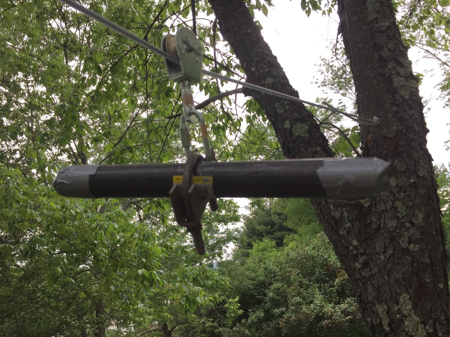 How to Make a Backyard Zipline : 9 Steps - Instructables