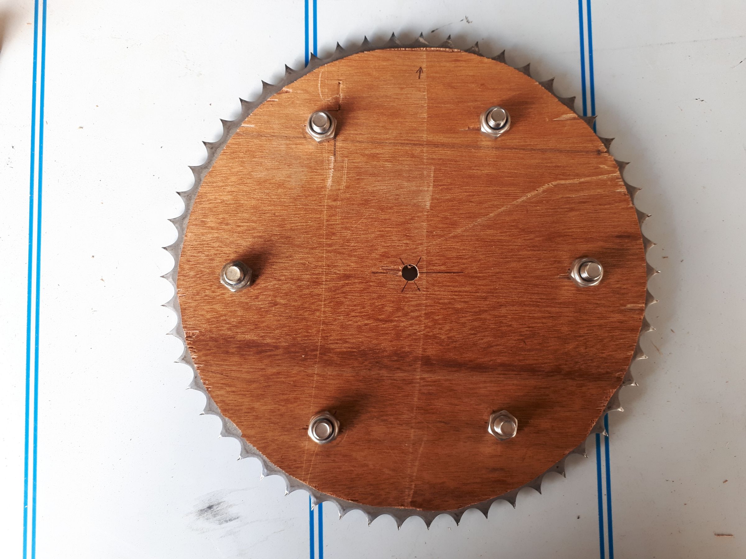 How to Make a Motorcycle Sprocket Wall Clock : 7 Steps (with Pictures ...