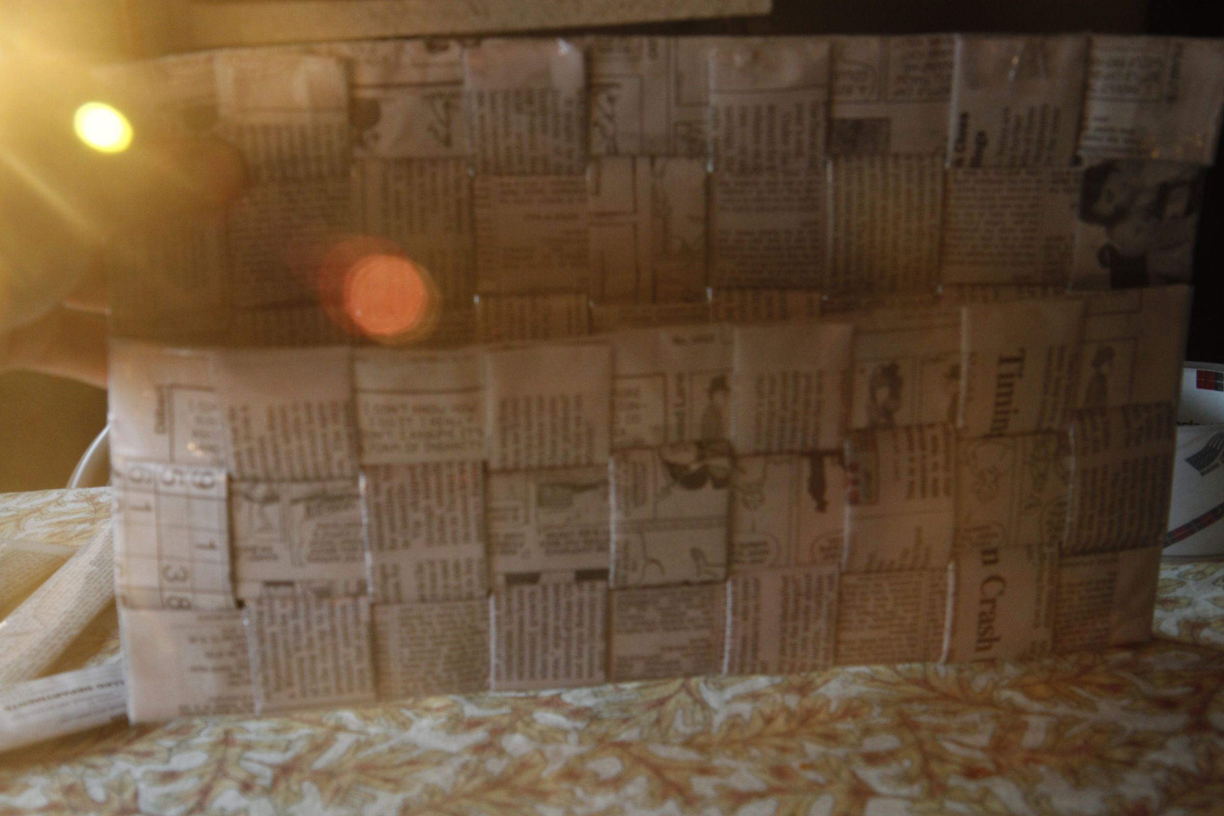 Woven Newspaper Clutch : 8 Steps - Instructables