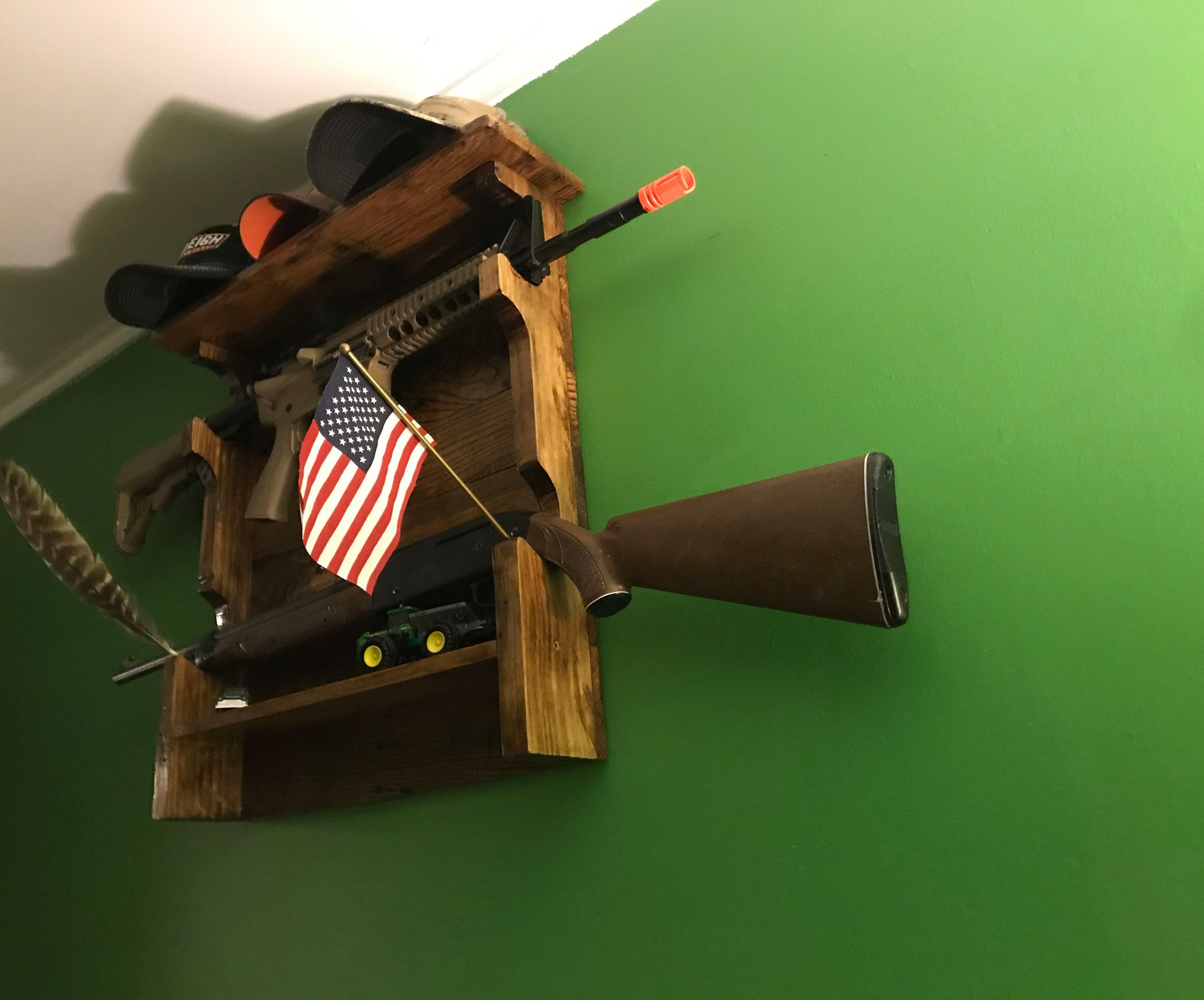 Pellet Gun Rack Made From Pallets. for All the Buds. : 7 Steps ...