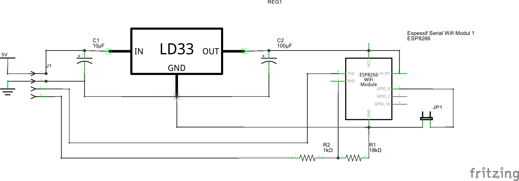Simple 5V Breakout Board for ESP-01 (ESP8622) : 4 Steps (with Pictures ...