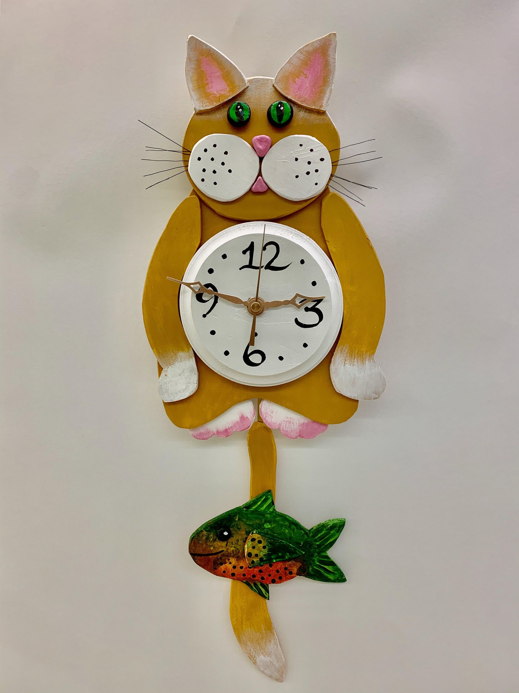 Cat Clock W/fish : 8 Steps (with Pictures) - Instructables