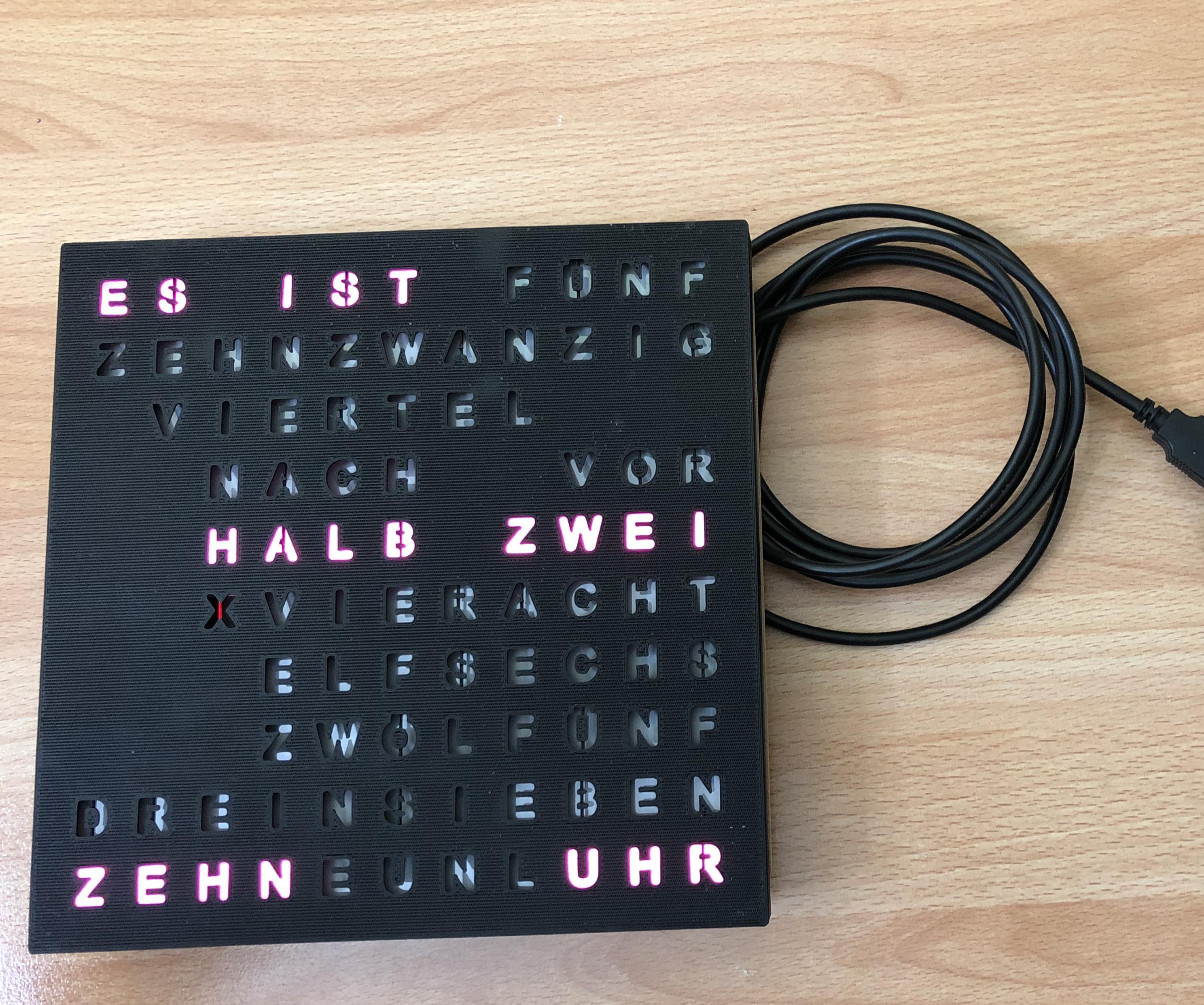 Lazy Words - Single LED Strip Word Clocks : 7 Steps (with Pictures ...