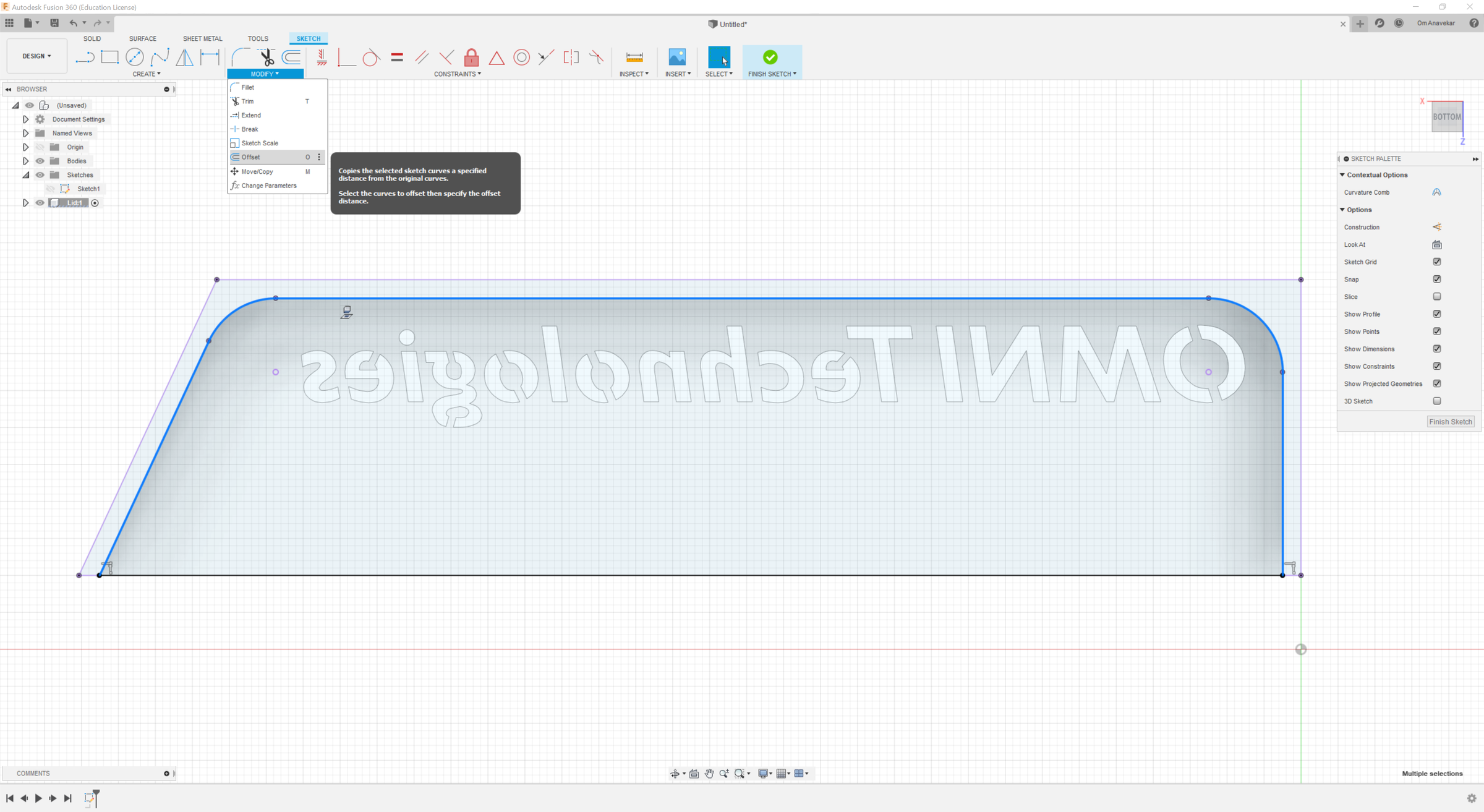 Learn Fusion 360 by Designing a Light Up Name Sign! : 22 Steps (with ...