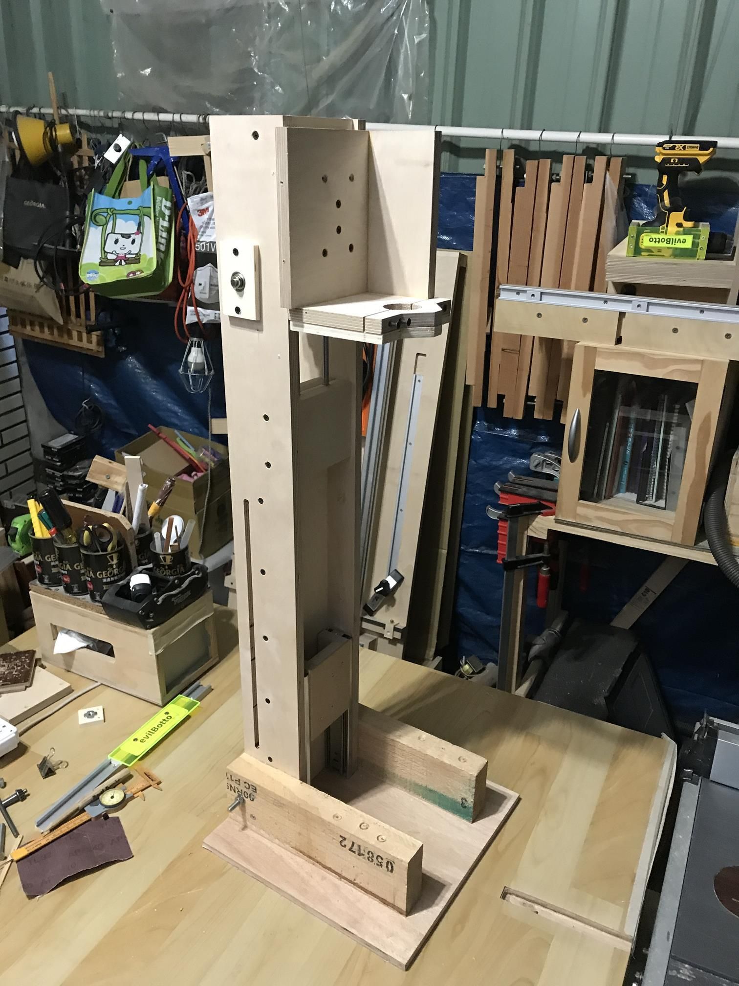 DIY Drill Press Machine. I've Been Dying to Have a Drill Press and Finally Made It! : 10 Steps ...