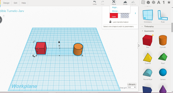 Using The Align Tool In Tinkercad 7 Steps Instructables