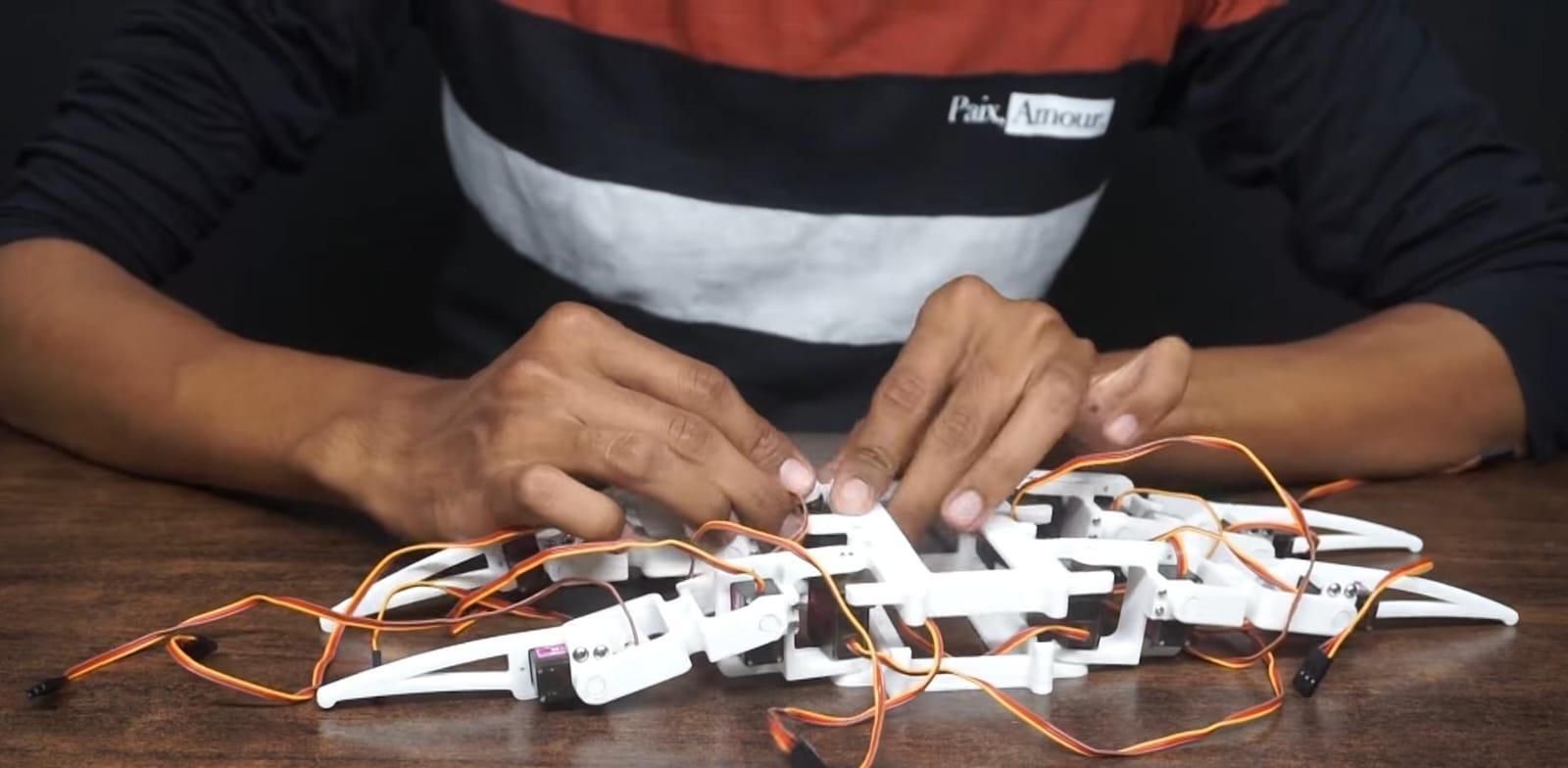 How to Make a WALKING SPIDER ROBOT at Home | 3D Printed Crawling Robot ...