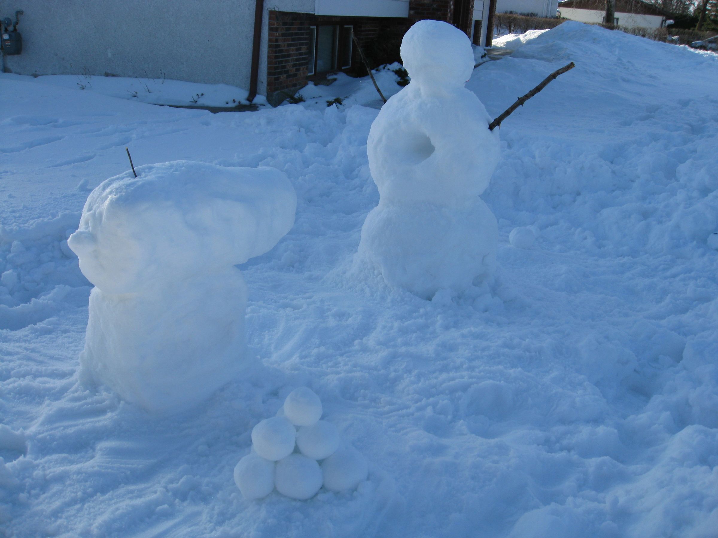 Calvin And Hobbes Real Life Snowmen