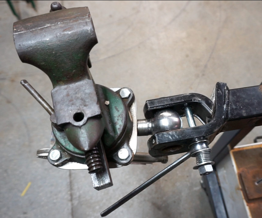 DIY Ball Swivel for Vise/Welding Positioner Out of Reclaimed 2x2 ...