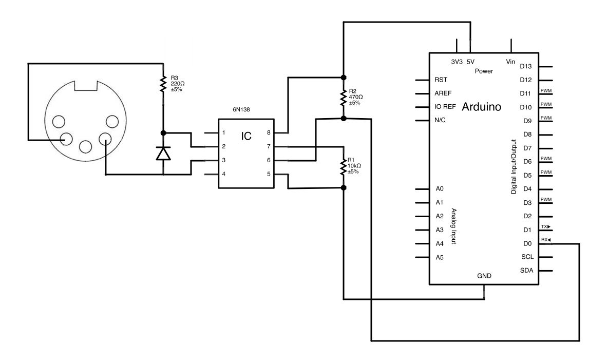 Send and Receive MIDI With Arduino : 11 Steps (with Pictures ...
