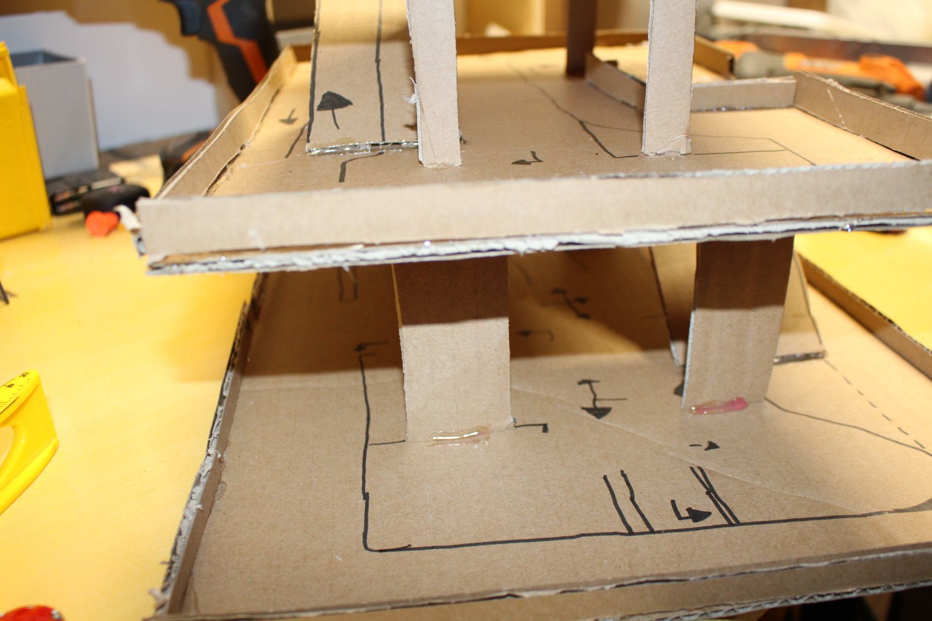 3 Tiered Toy Cardboard Parking Garage : 8 Steps - Instructables