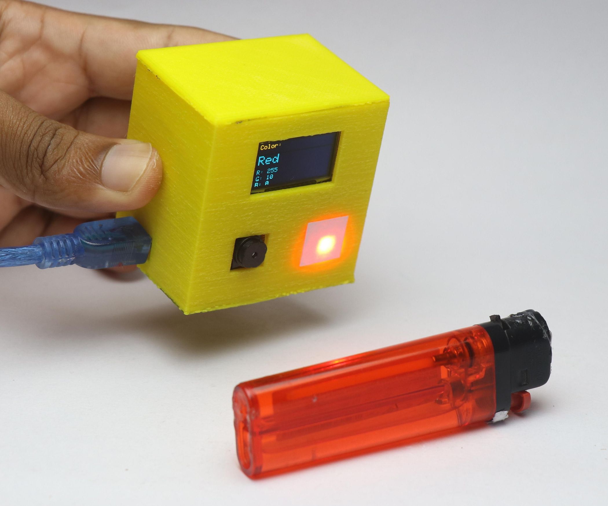 DIY ESP32-CAM Based Color Reader for Color Blind With Real Time Color Recognition With OLED ...