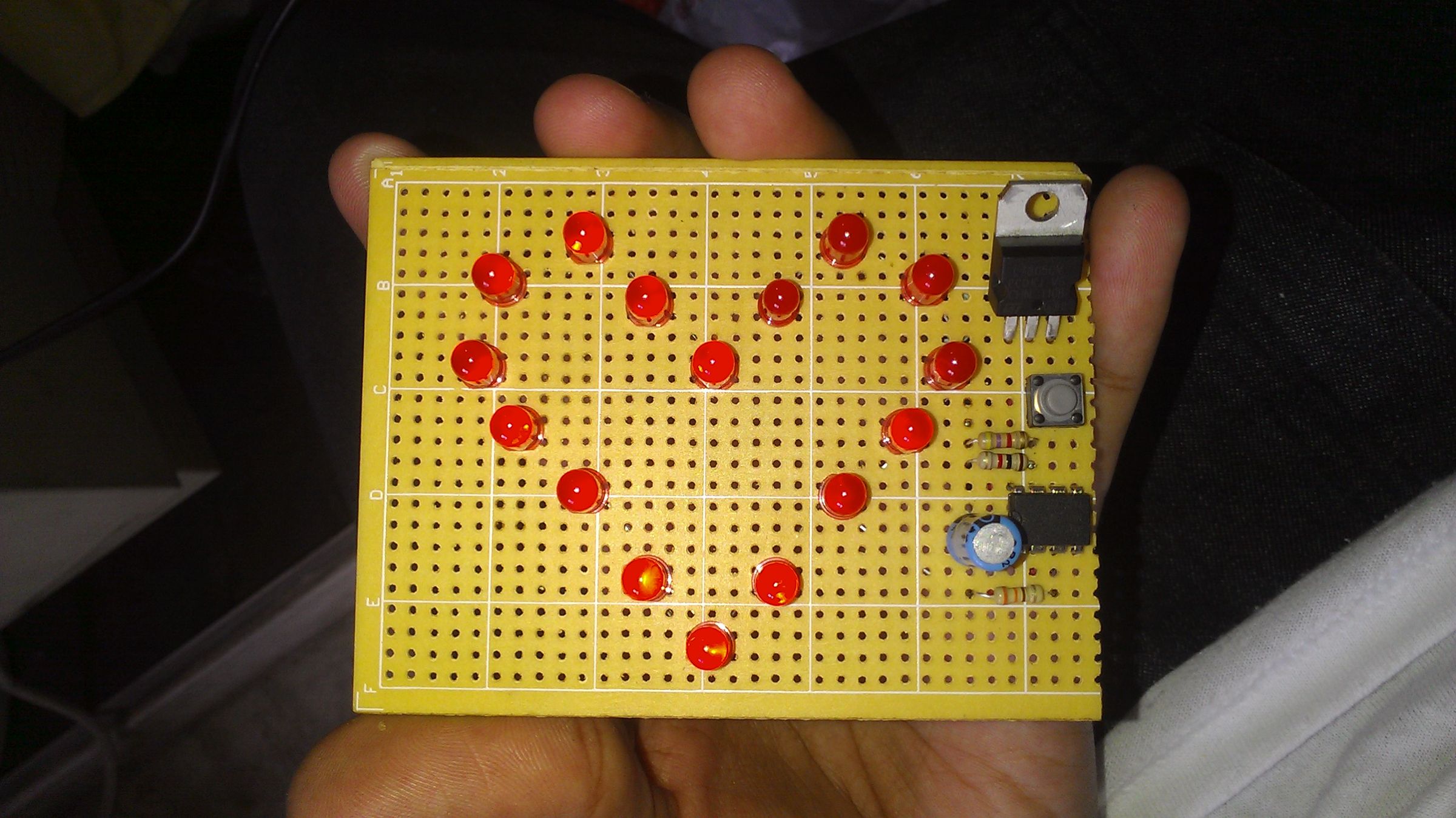 Flashing Heart Using LEDs and 555 Timer : 6 Steps - Instructables