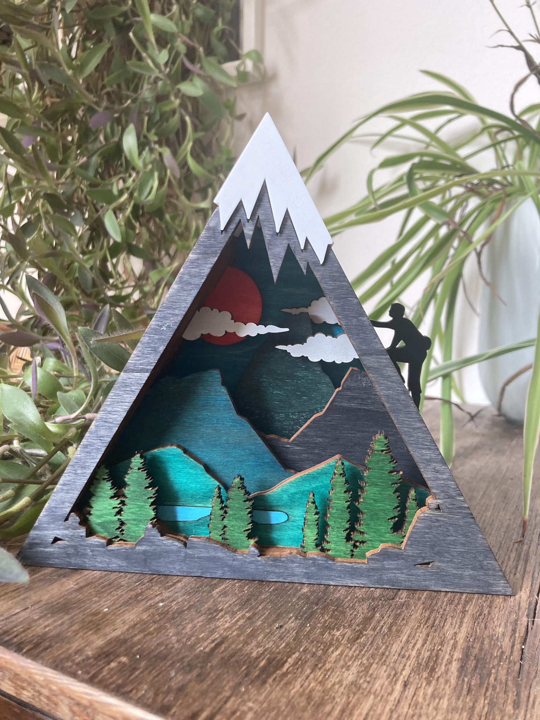 Mountain Diorama Lamp With 3D Printed Climber Switch : 9 Steps (with ...