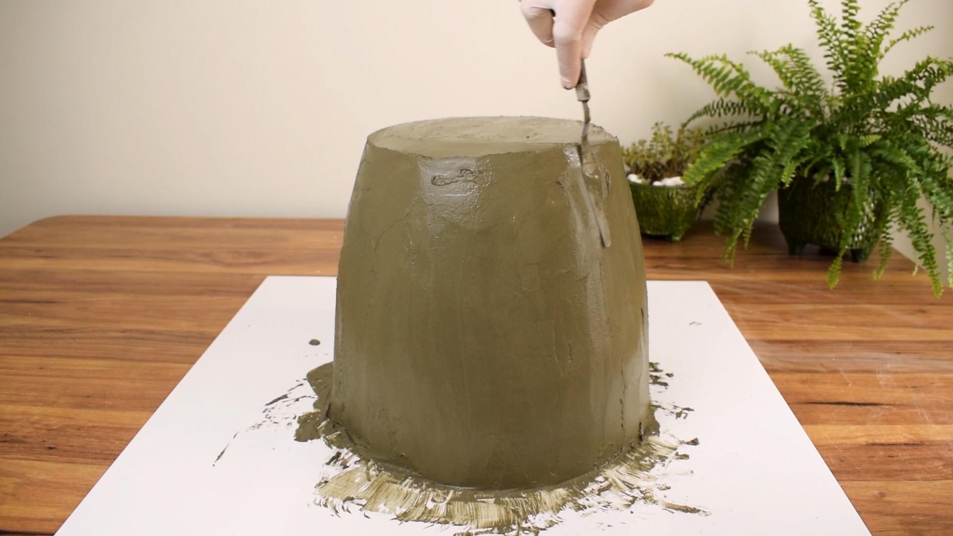 Concrete Barrel Waterfall Fountain Pot : 18 Steps (with Pictures ...