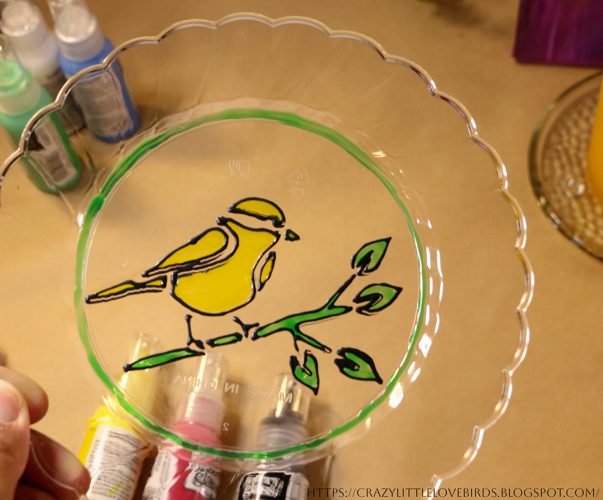 Faux Stained Glass Using Plastic Plates : 6 Steps (with Pictures ...