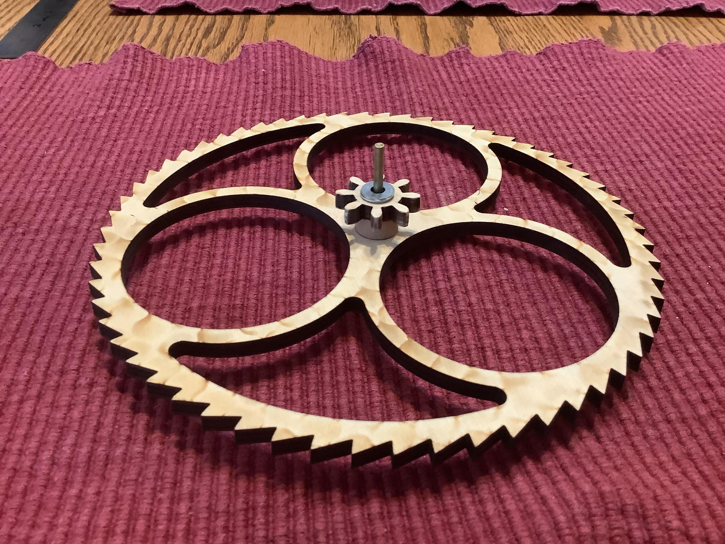 Eclipse - an Electromagnetically Impulsed Wooden Gear Clock - DXF Files ...