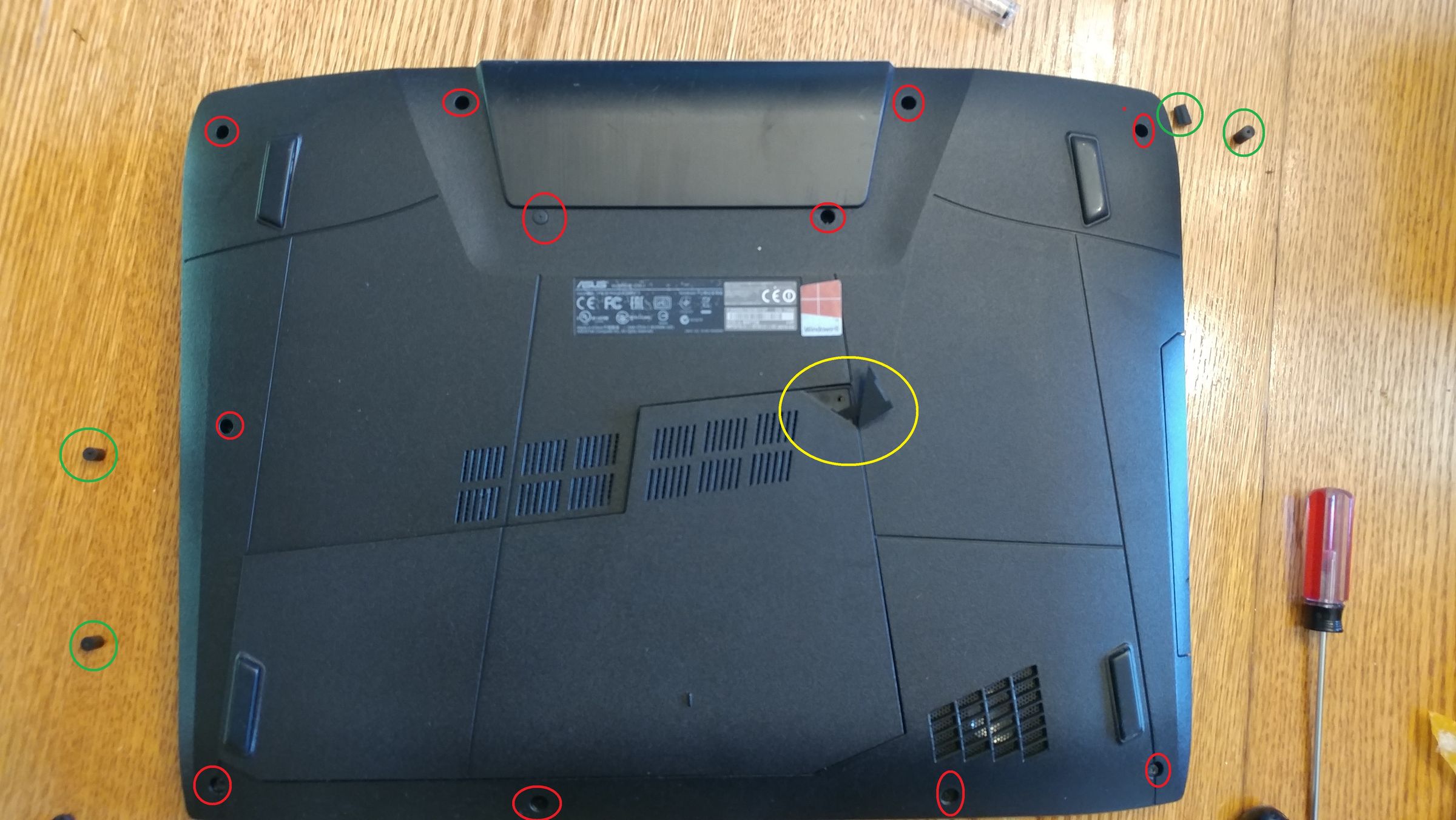 Battery Installation for ASUS ROG G751 Models : 14 Steps (with Pictures ...