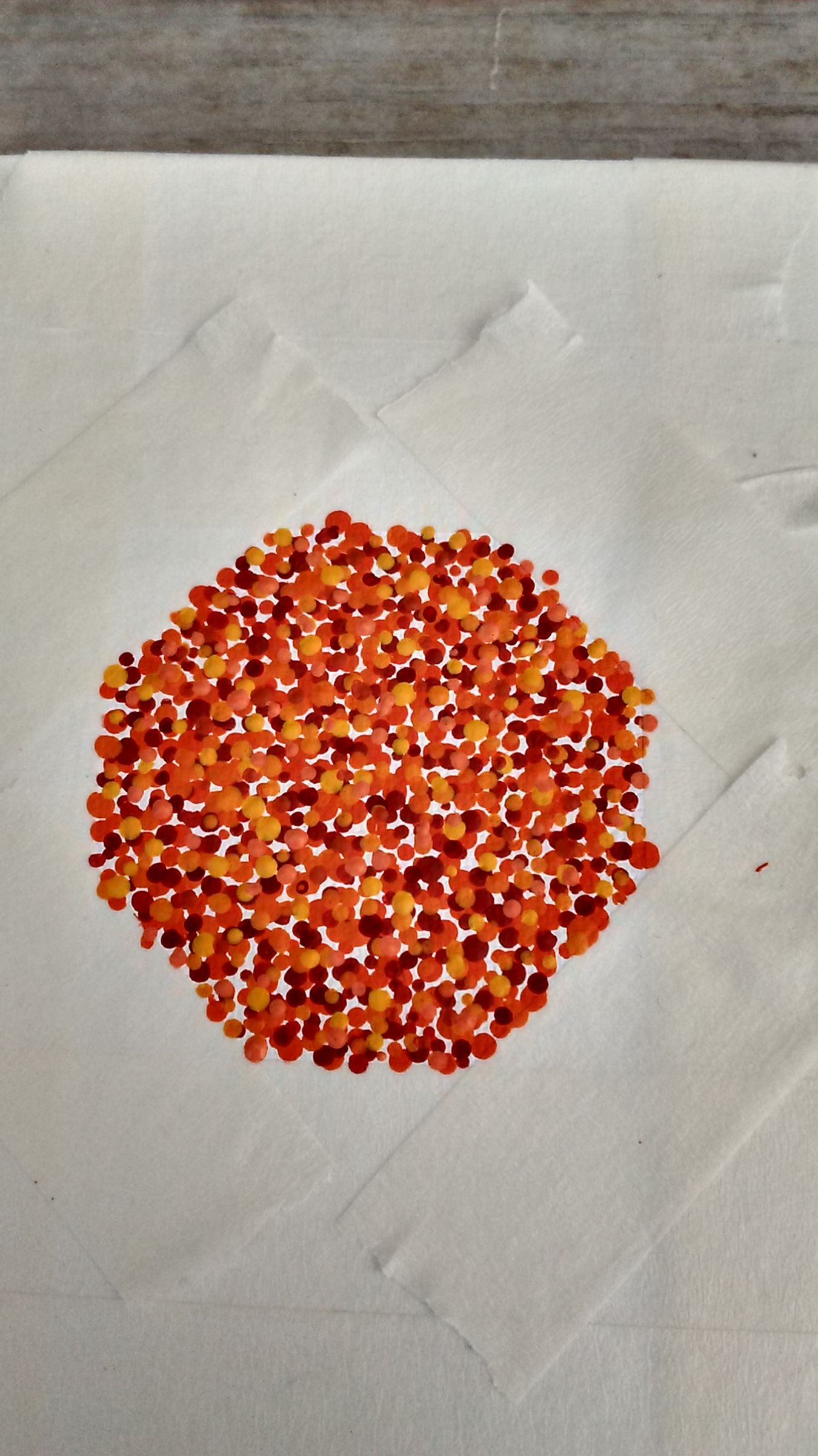 Pointillist Orange Octagon : 4 Steps (with Pictures) - Instructables