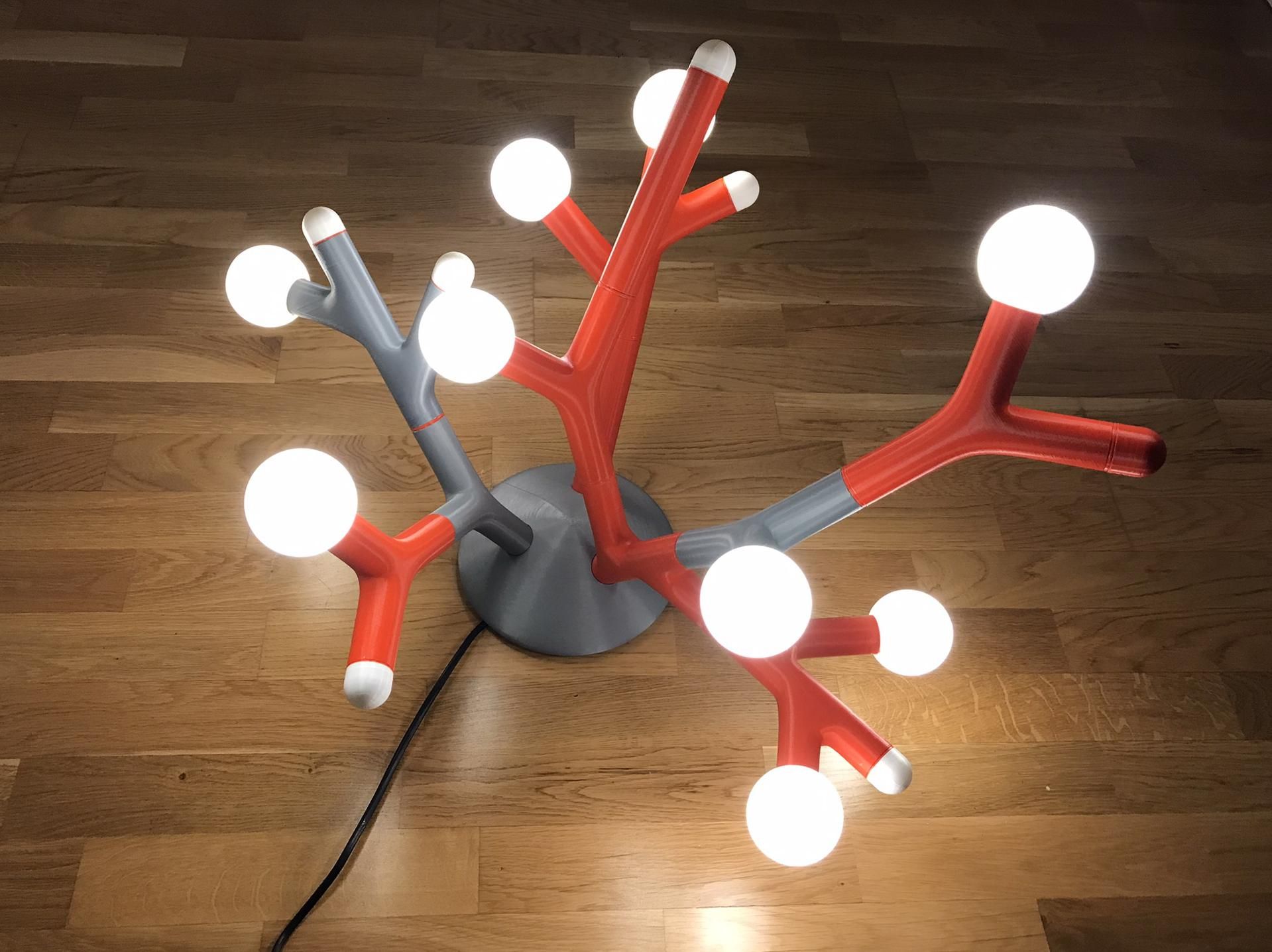 Modular Tree Lamp - 3D Printed ( or Lasercut ) : 10 Steps (with ...