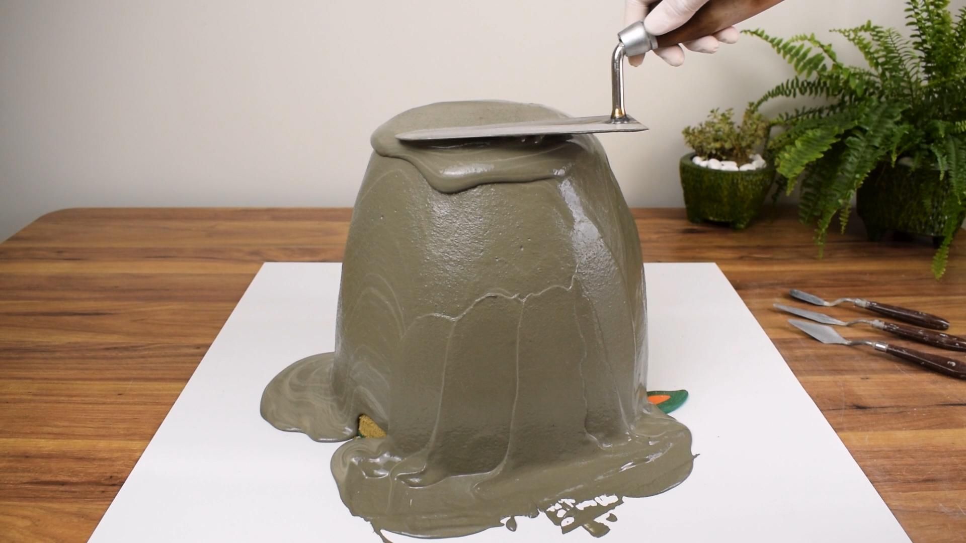 Concrete Barrel Waterfall Fountain Pot : 18 Steps (with Pictures ...
