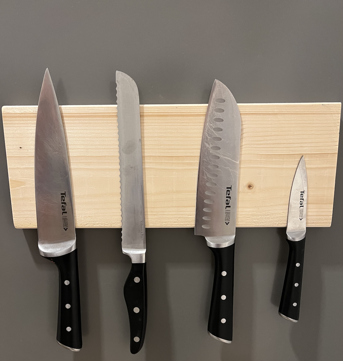 How to Create a Magnetic Hanging Wooden Knife Block : 7 Steps ...