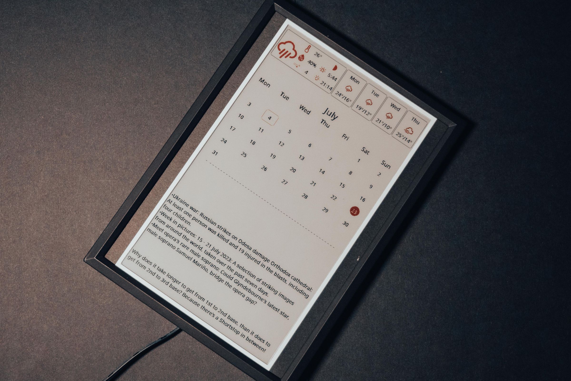 Inkycal - Your Personal E-paper Dashboard : 6 Steps - Instructables
