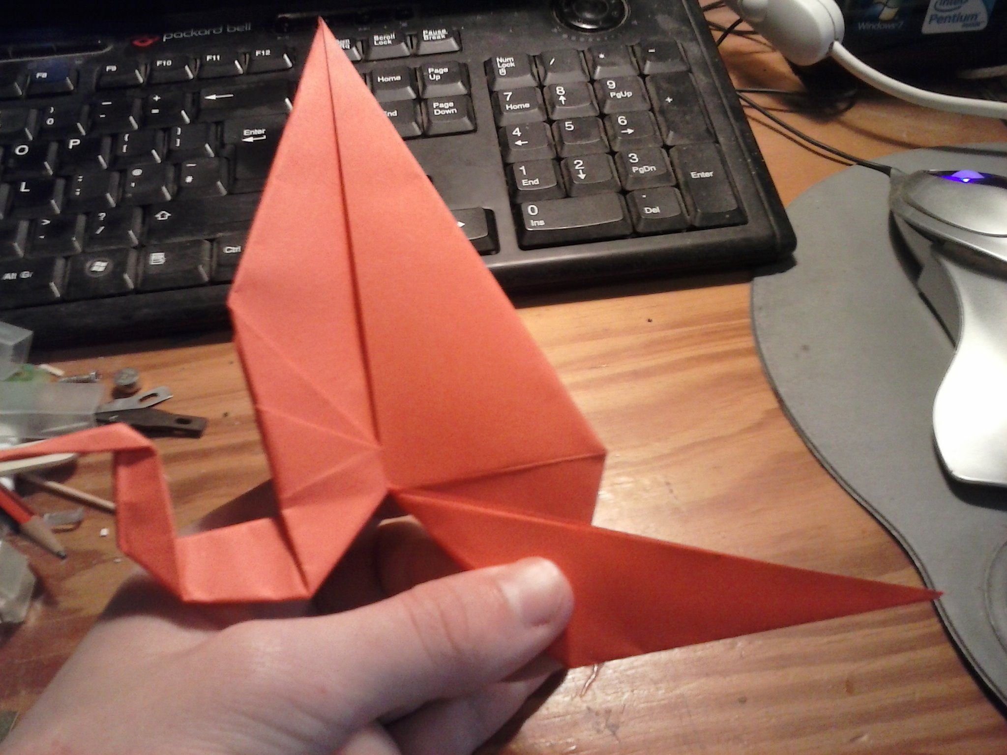 Origami Heron With Flapping Wings : 5 Steps - Instructables