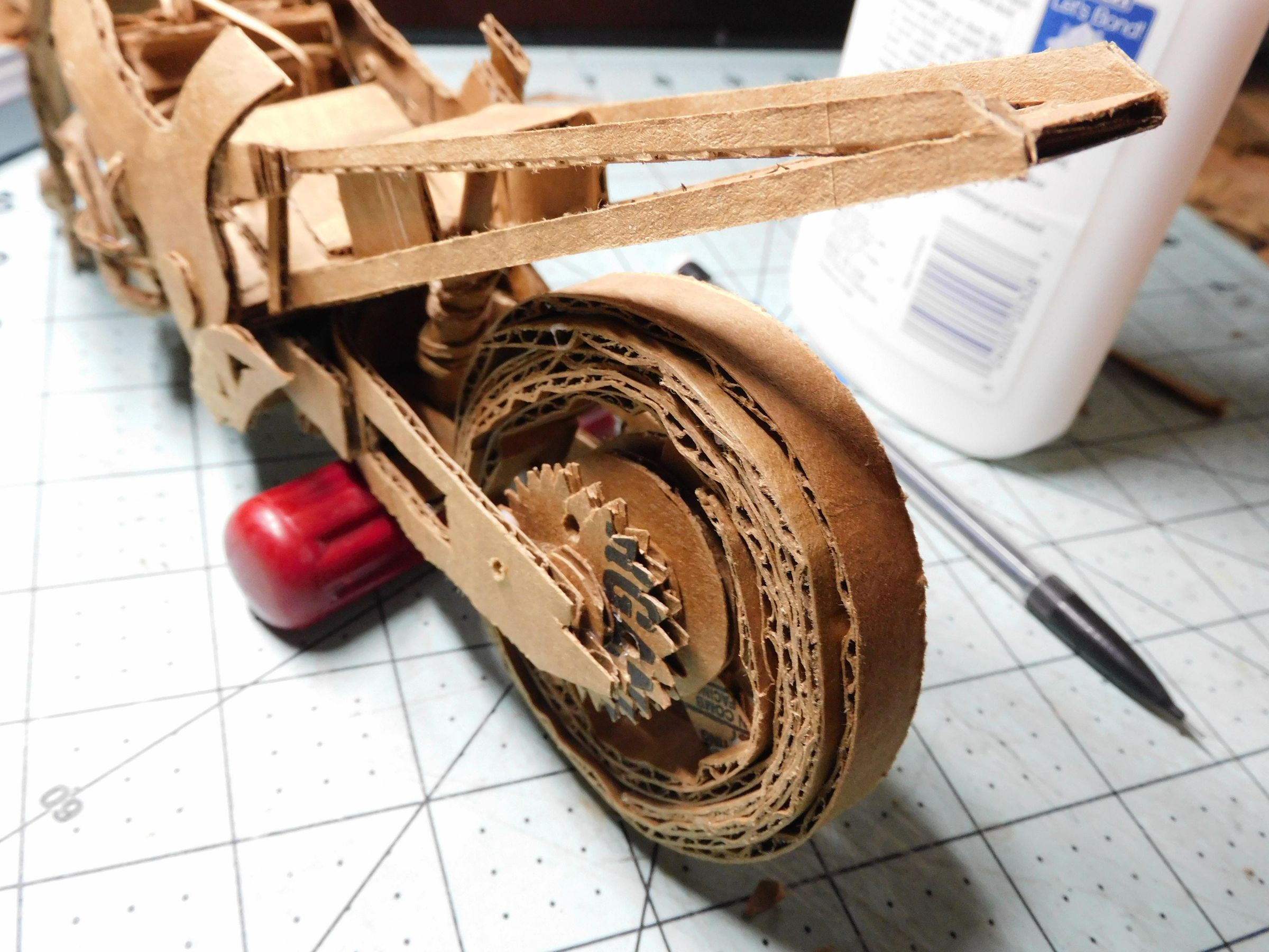 Cardboard Suzuki Hayabusa Chassis : 17 Steps (with Pictures ...