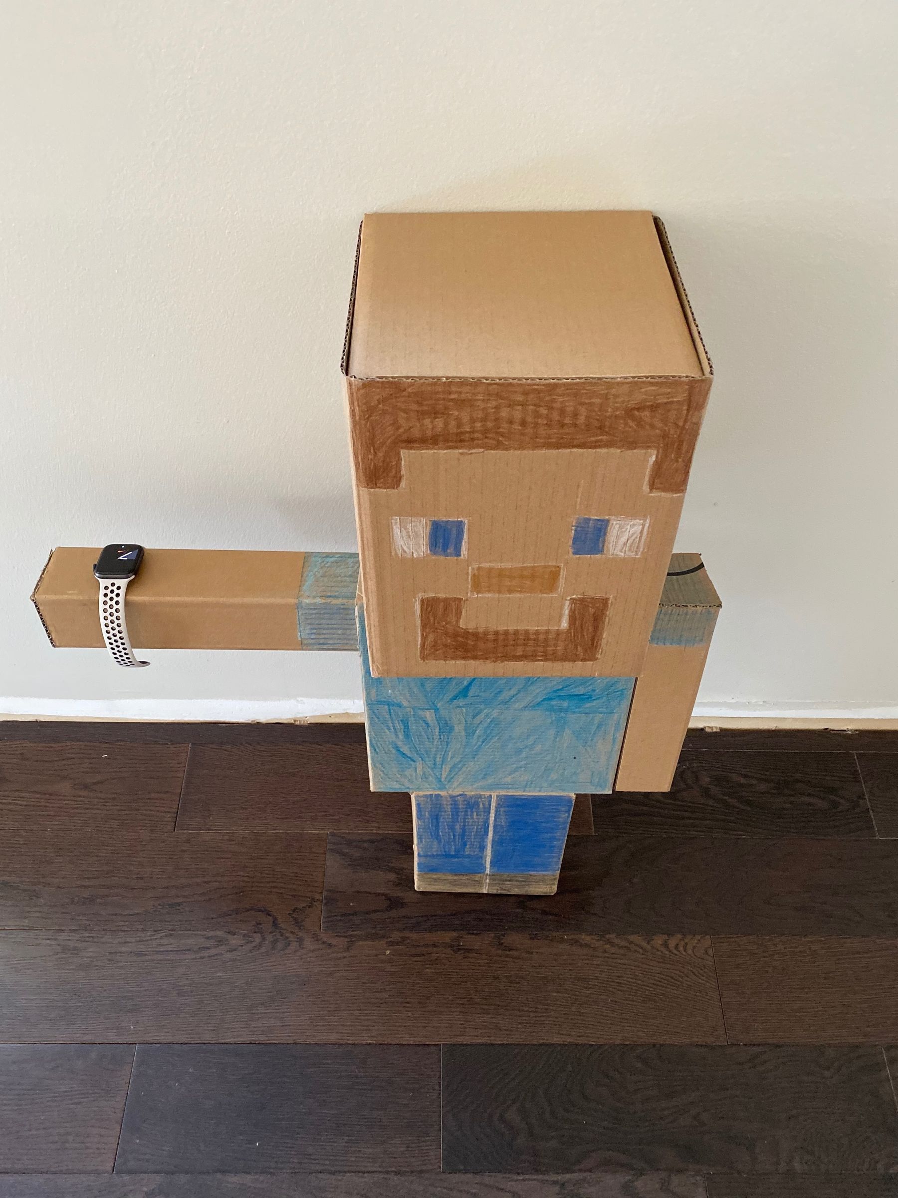 Out of the Box Minecraft Steve Apple Watch Charger : 4 Steps ...