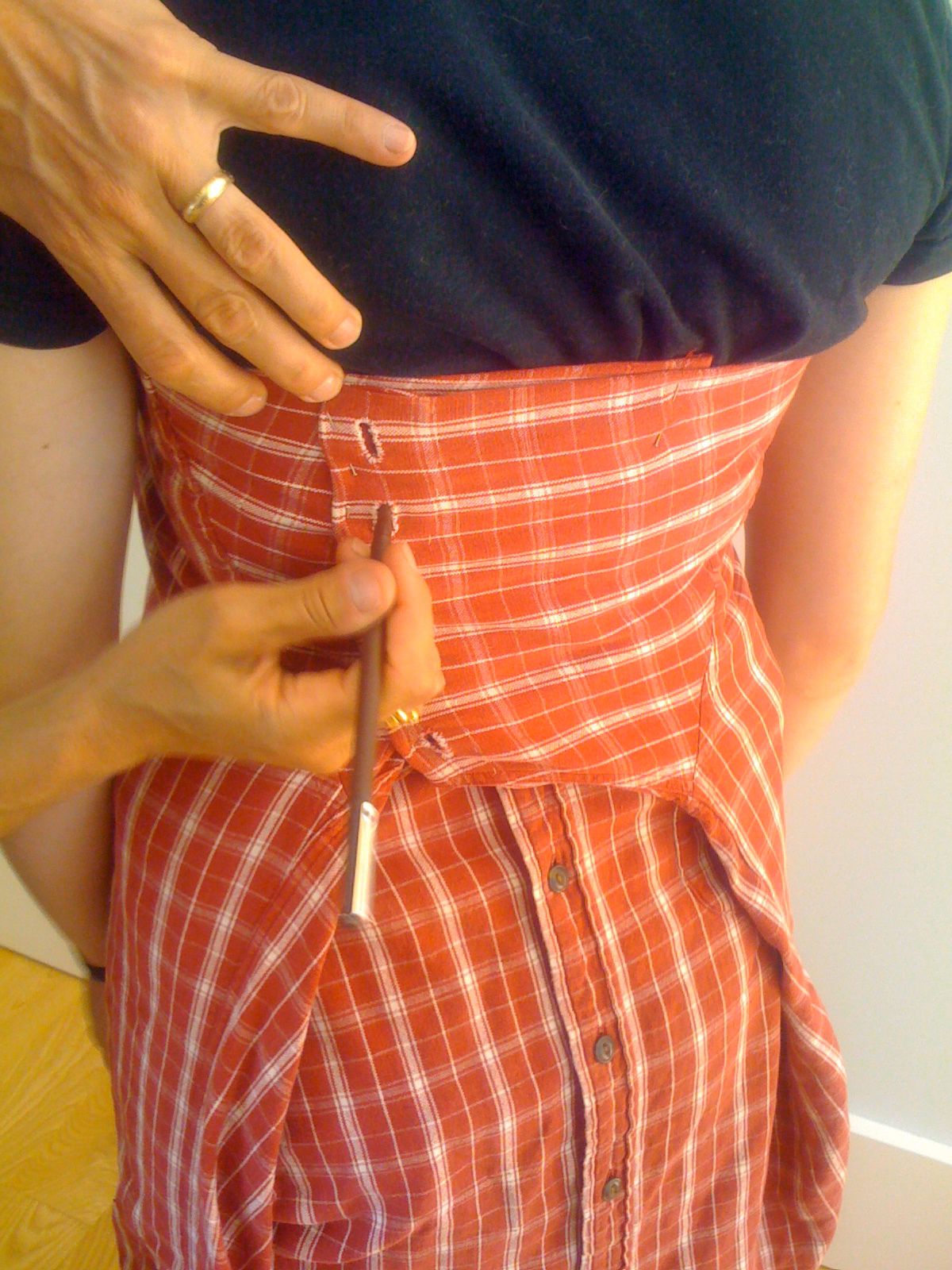 Make a Dress From a Button-Down Shirt : 6 Steps (with Pictures ...