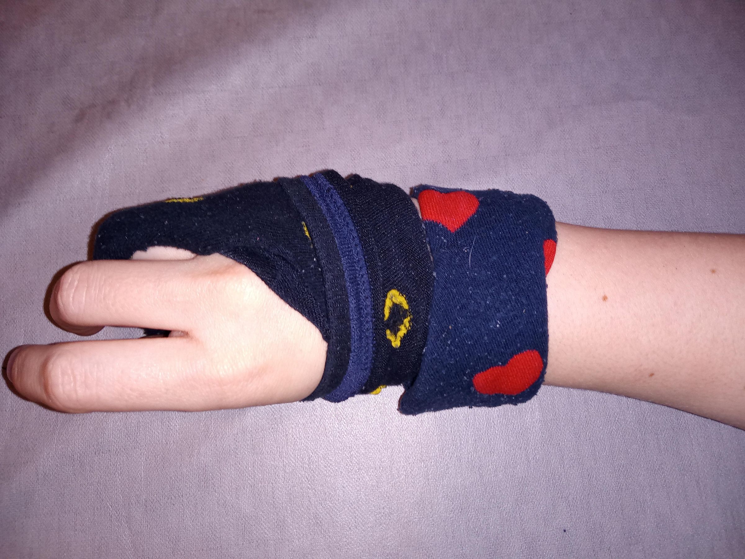 Ultra Comfort Artist Glove, Upcycled Old Sock, Unique Design, Tablet ...