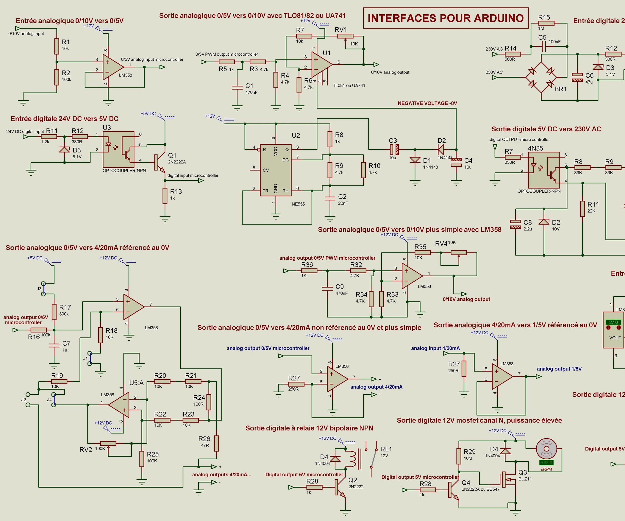 ARDUINO Interfaces and Converters for INPUT/OUTPUT Digital/analog - Instructables