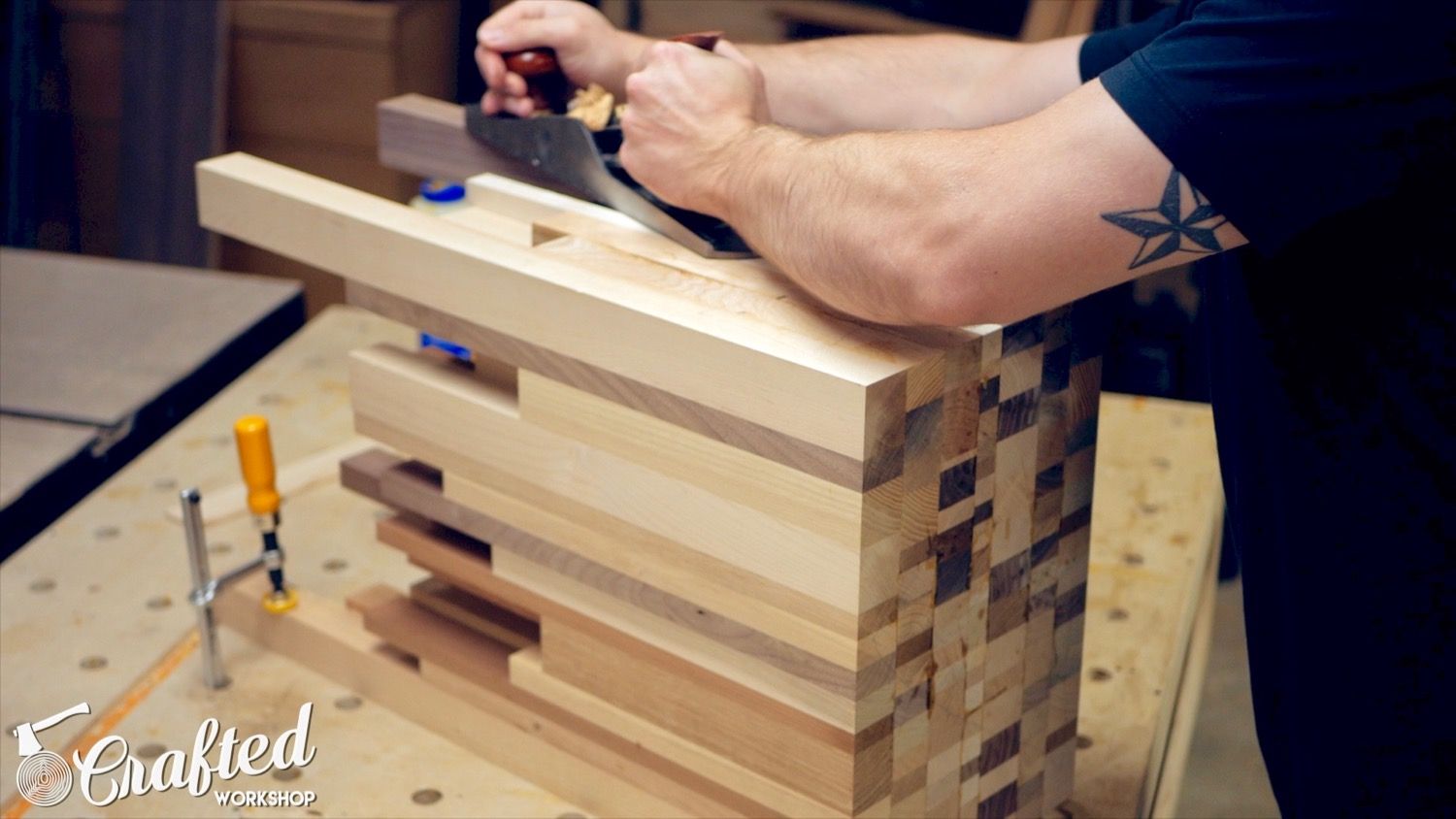 Scrap Wood End Grain End Table | How to Build : 11 Steps (with Pictures ...