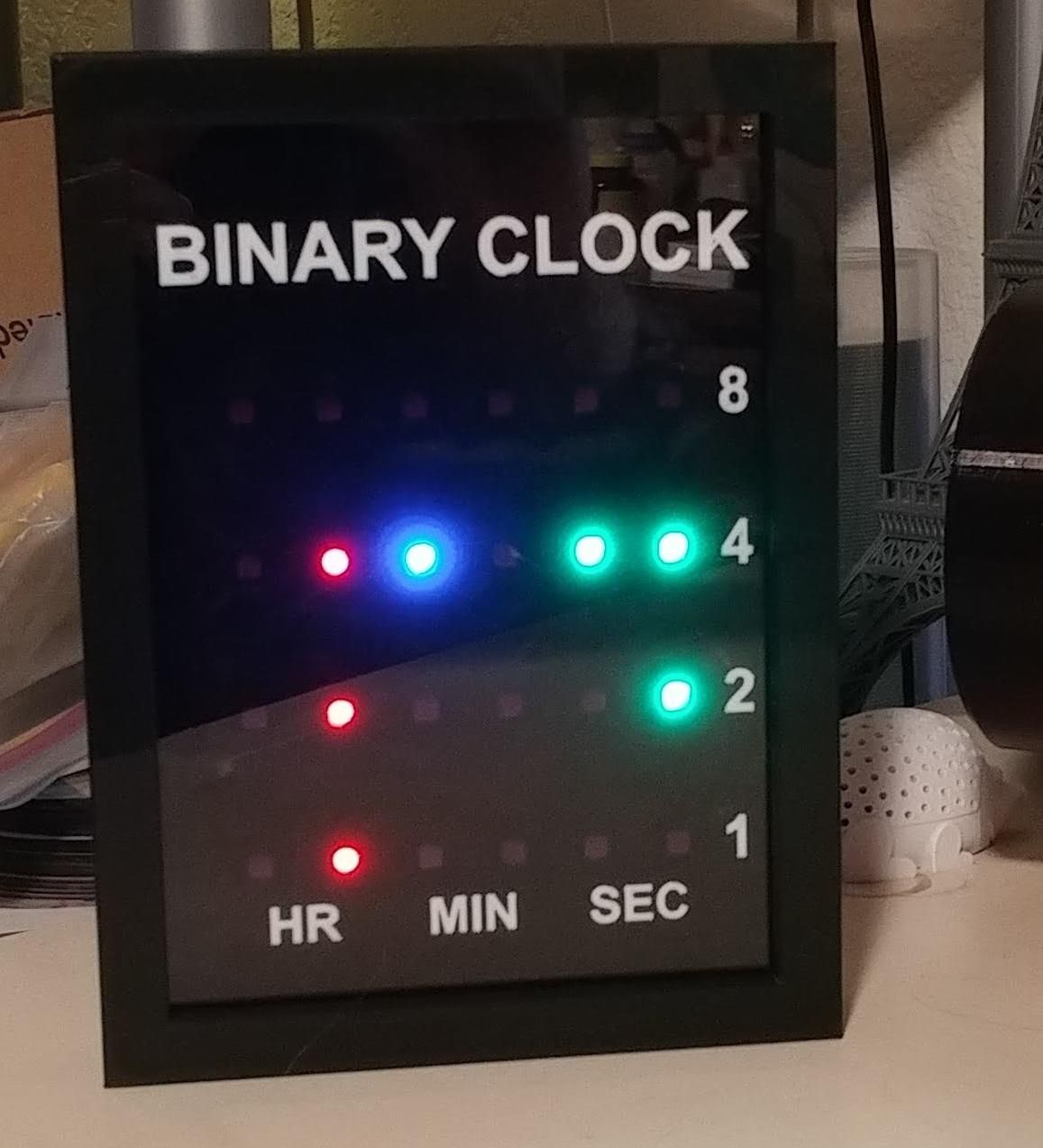 3d Printable LED Binary Clock : 6 Steps (with Pictures) - Instructables