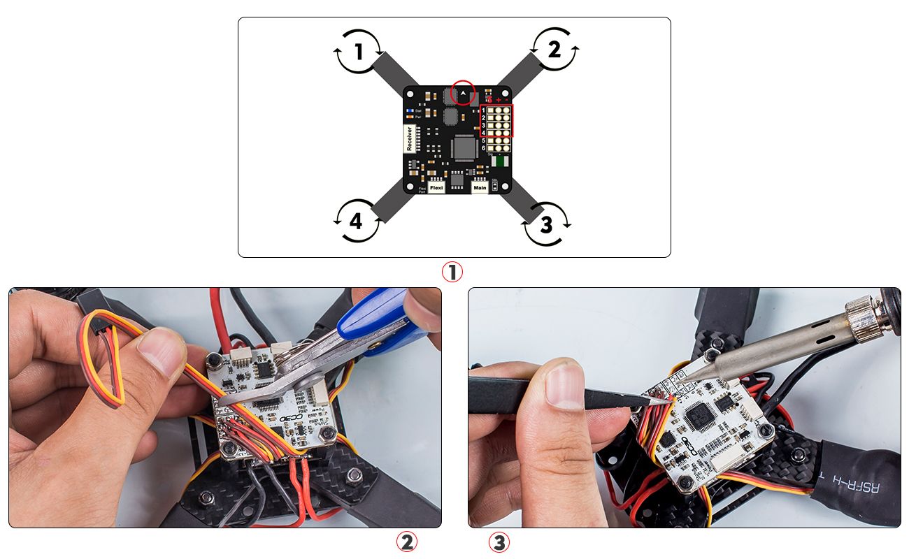 How to Mount CC3D Flight Controller to Quadcopter (Assembly, Wiring ...