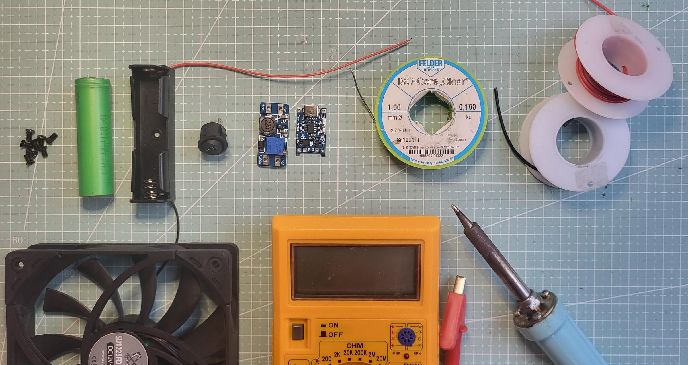 Portable Battery Powered Fan : 4 Steps (with Pictures) - Instructables