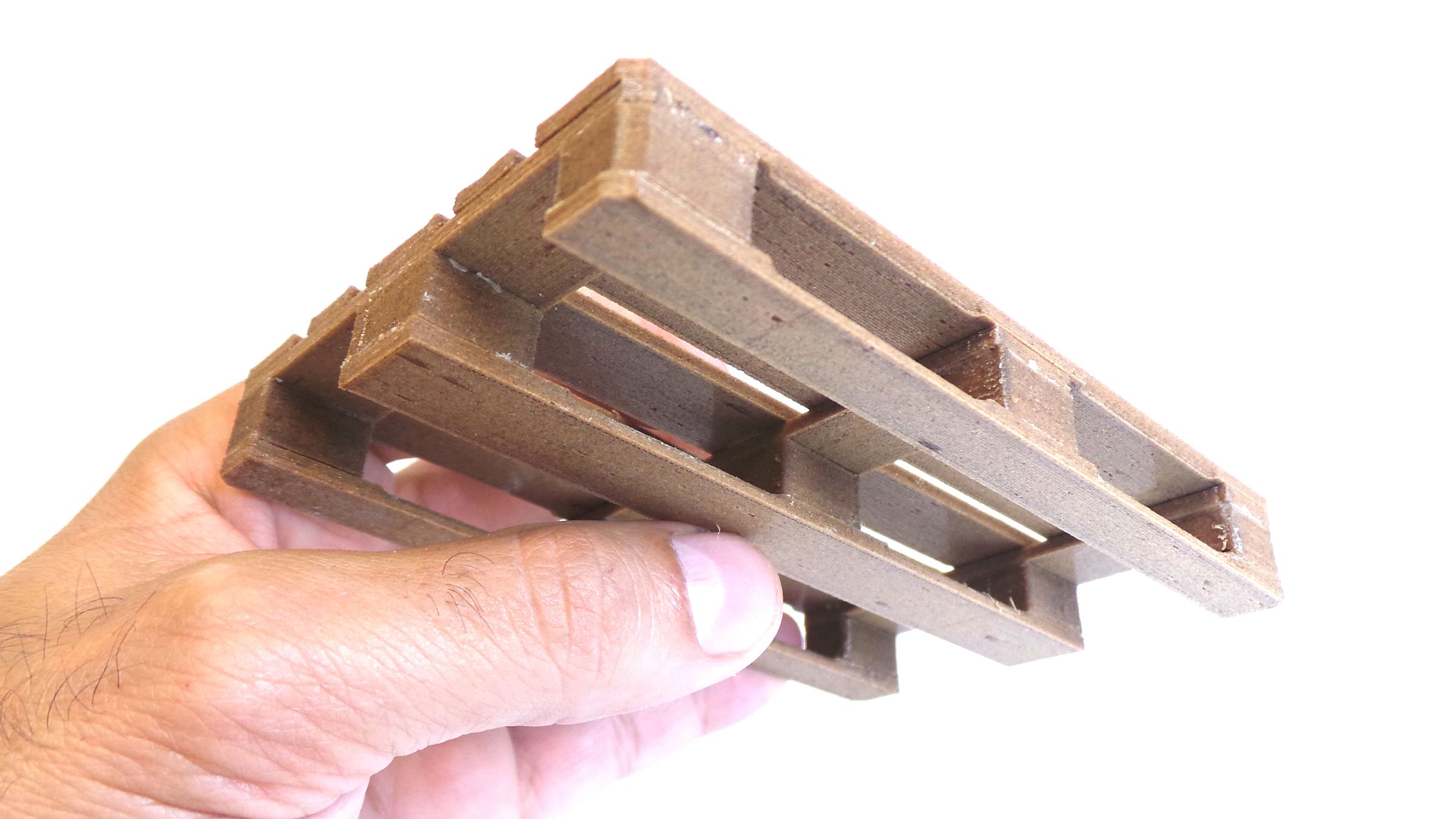 3D-printed Scale Model of EUR Pallet (made of Wood-based Filament) : 6 ...