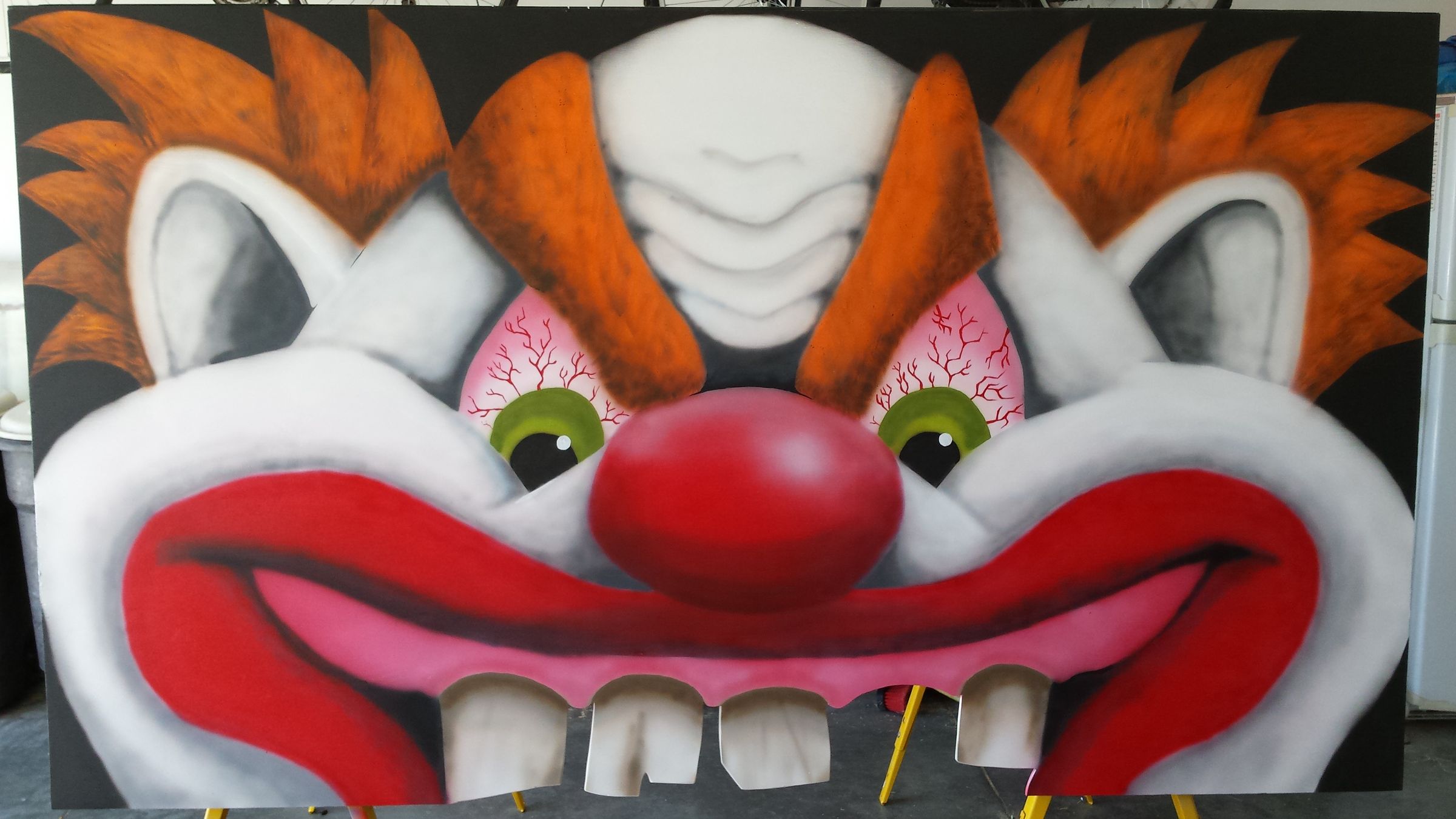 Scary Clown Face Haunted House Entrance : 6 Steps (with Pictures ...