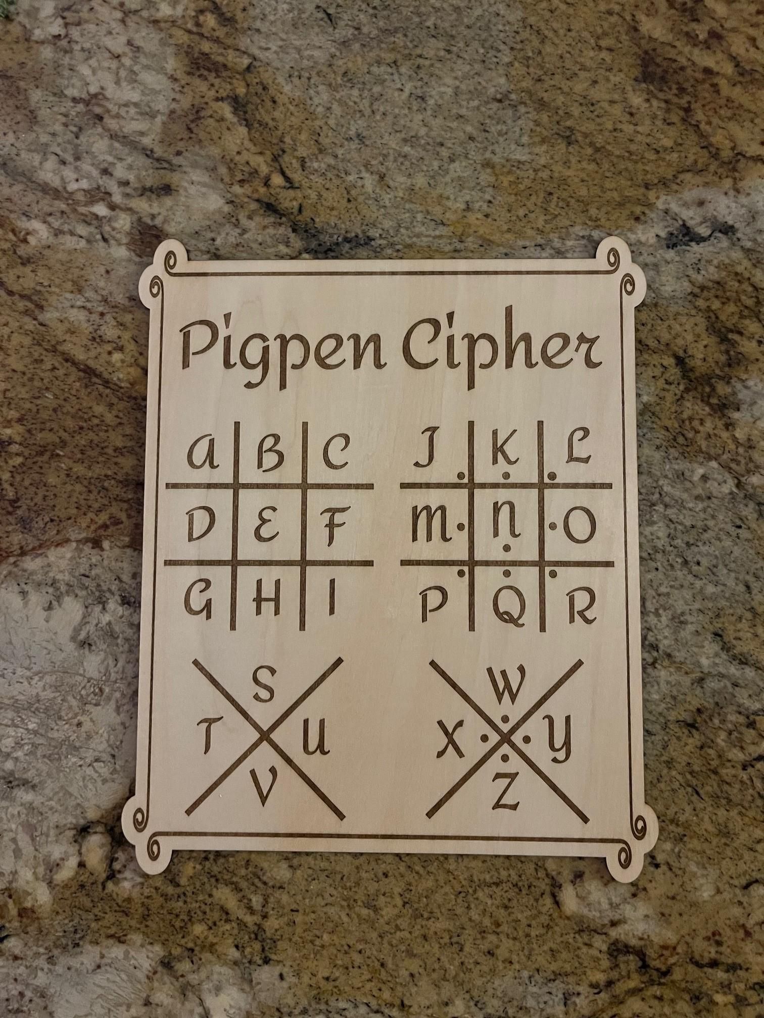 Pigpen Cipher Decoder Tablet for Escape Rooms : 8 Steps - Instructables