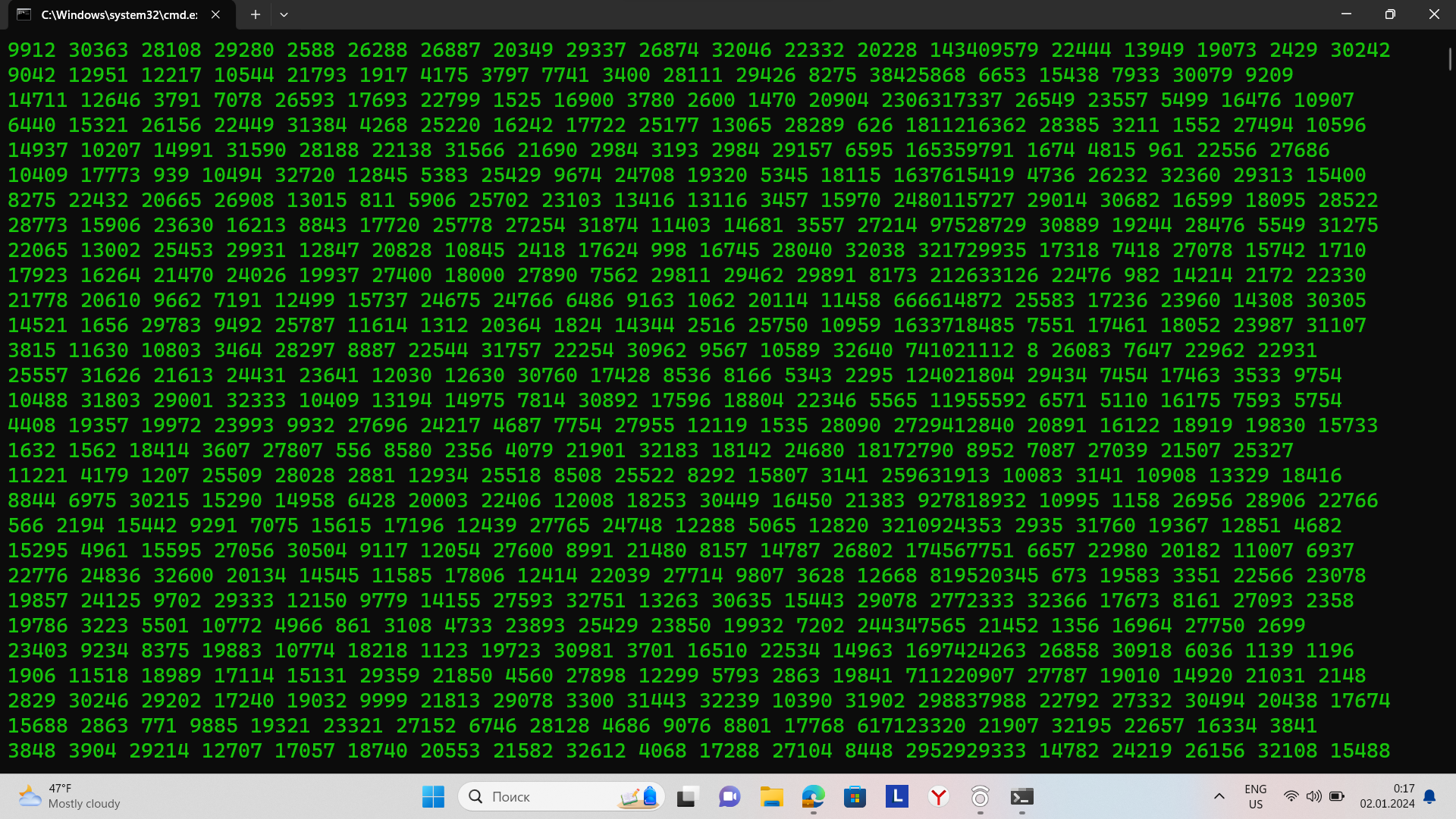 Command Prompt Matrix NUMBERS : 5 Steps - Instructables