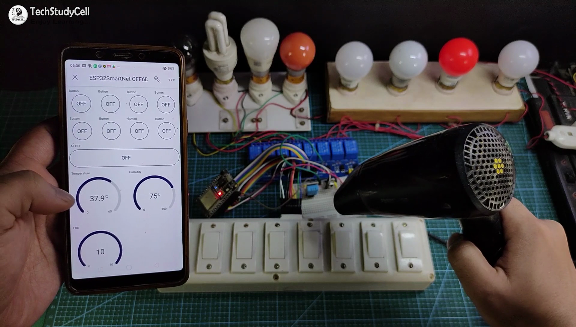 Home Automation With ESP32 Blynk 2.0 IR Remote Control Relay | IoT ...