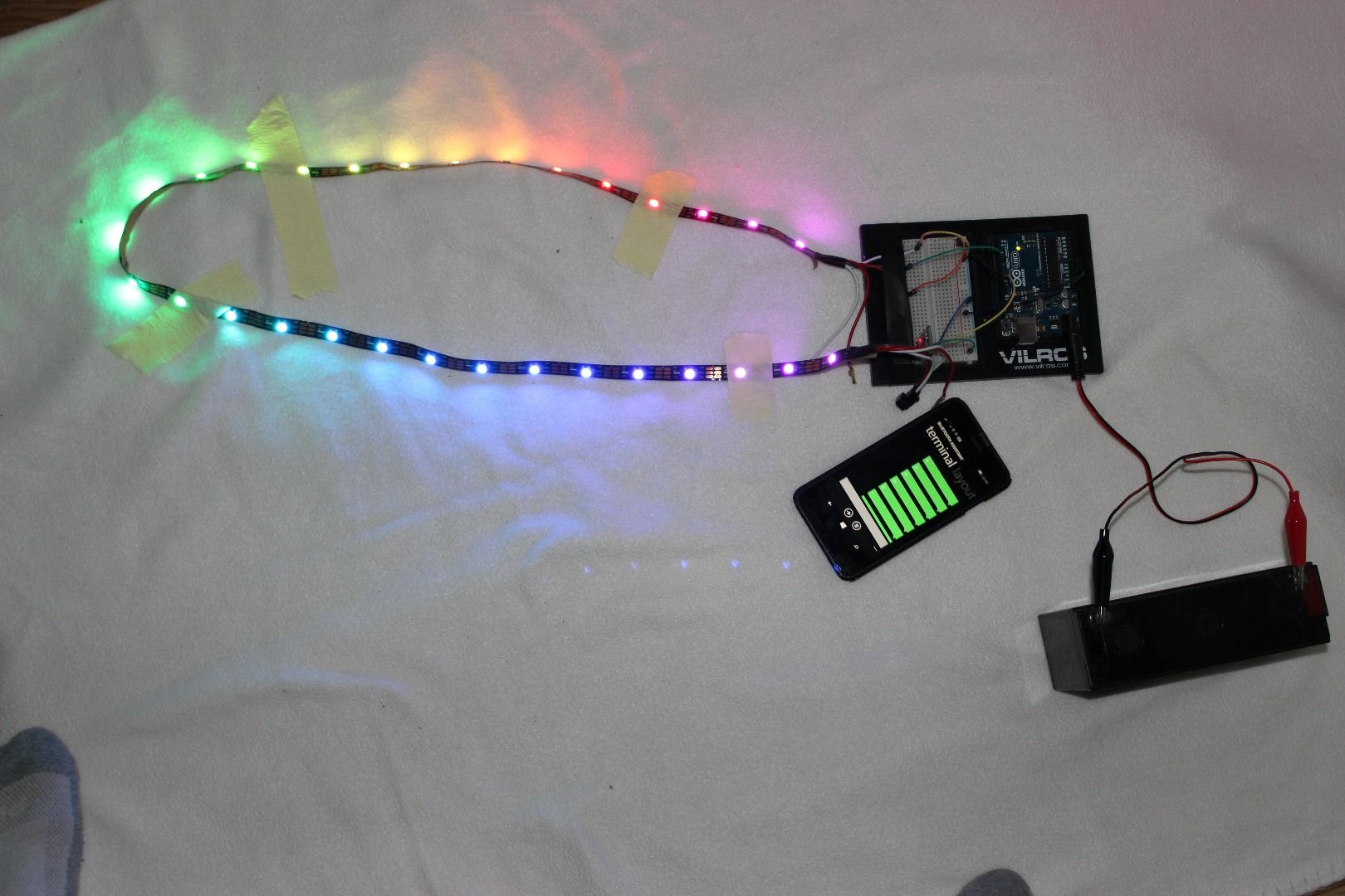 DIY Glowboard Using Bluetooth an Arduino and Some WS2812B LED : 4 Steps ...