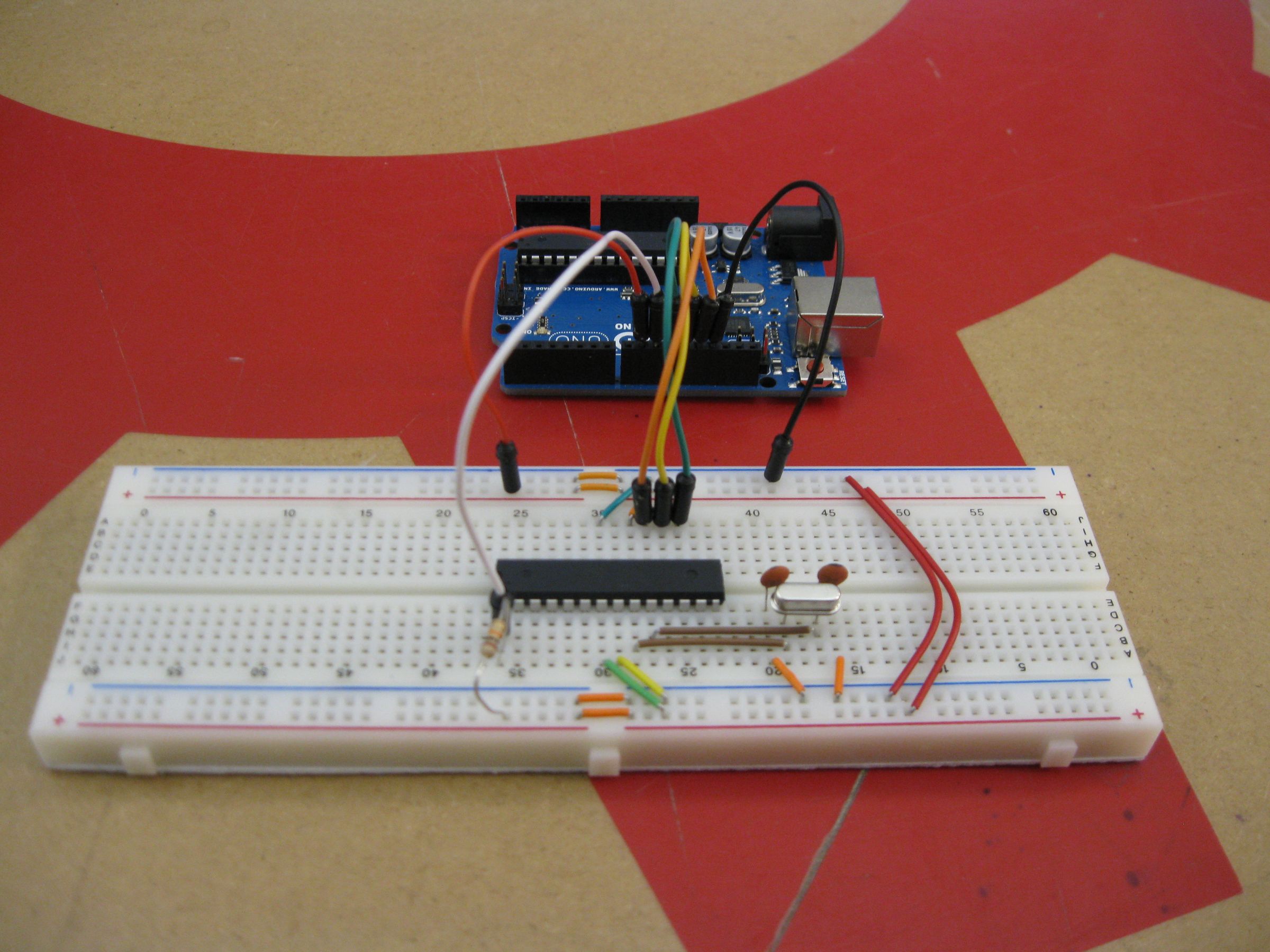 Bootloading and Mounting Arduino Atmega328 - I Made It at TechShop : 8 ...