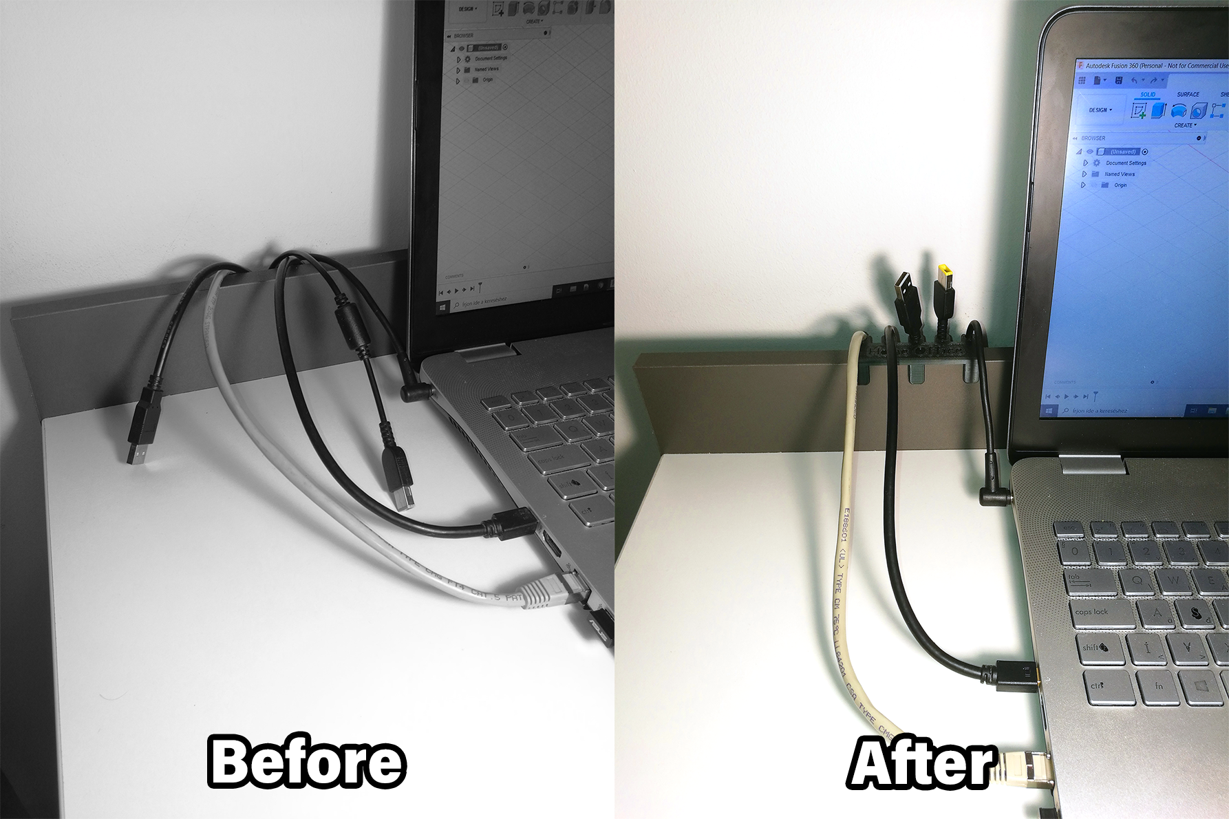 3D Printed Computer Cable Organizer : 7 Steps (with Pictures ...